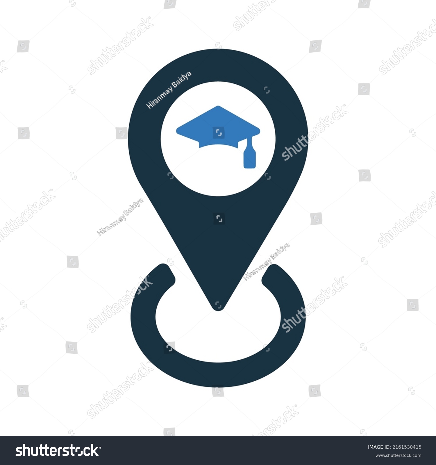 University Location Icon Editable Vector Logo Stock Vector (Royalty ...