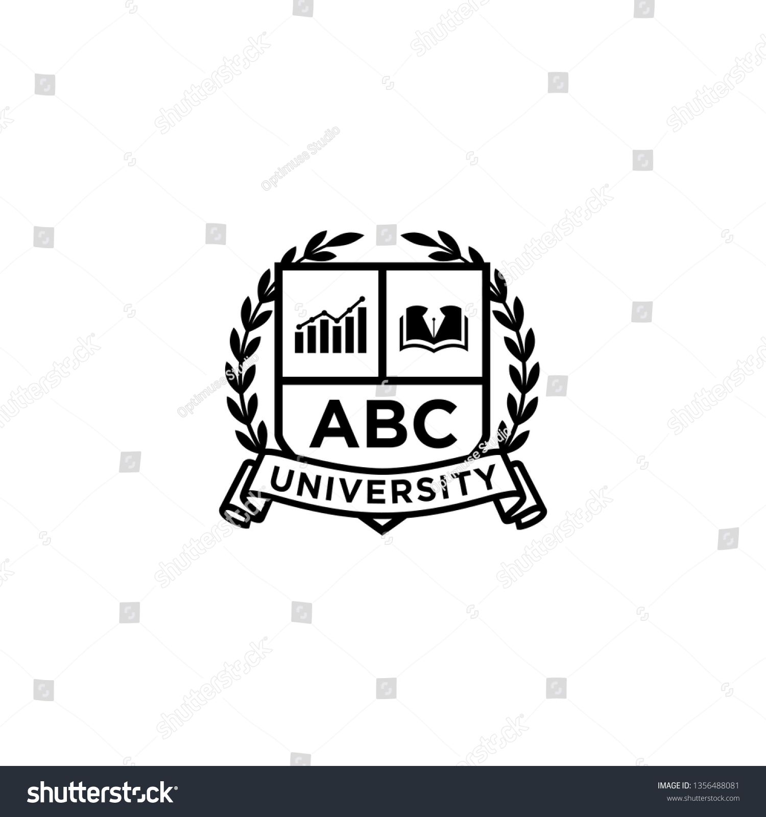 University Logo Design Vector Stock Vector (Royalty Free) 1356488081 ...