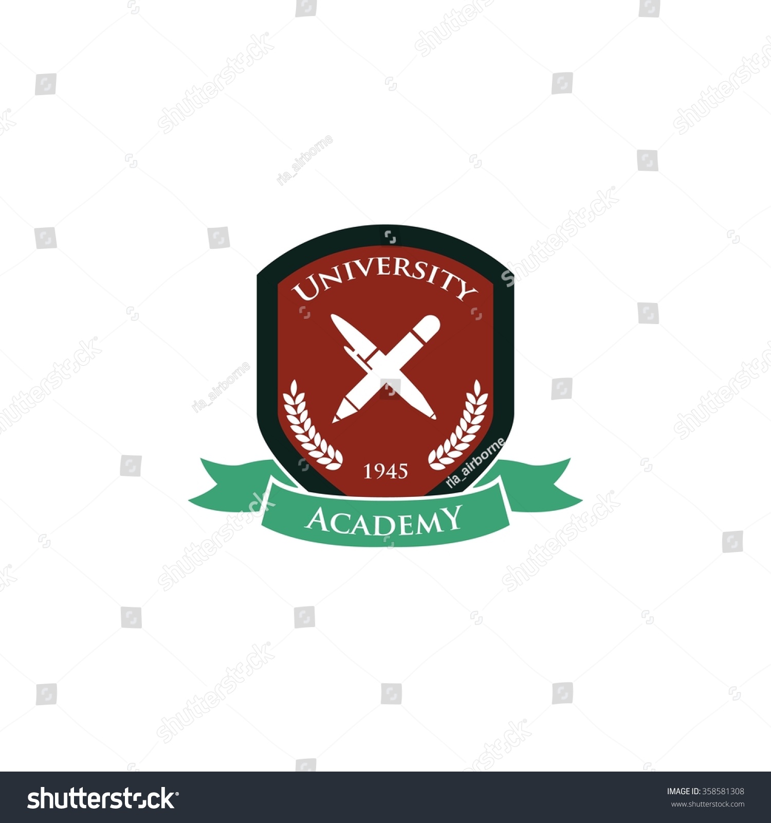University Logo Template Stock Vector (Royalty Free) 358581308
