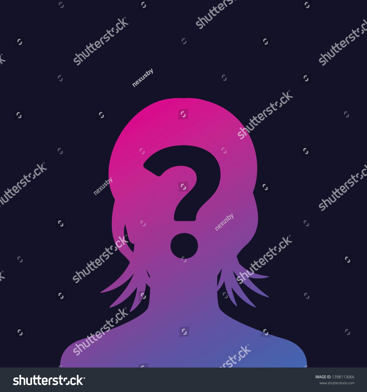 Unknown Person Female Vector Graphics Stock Vector (Royalty Free ...