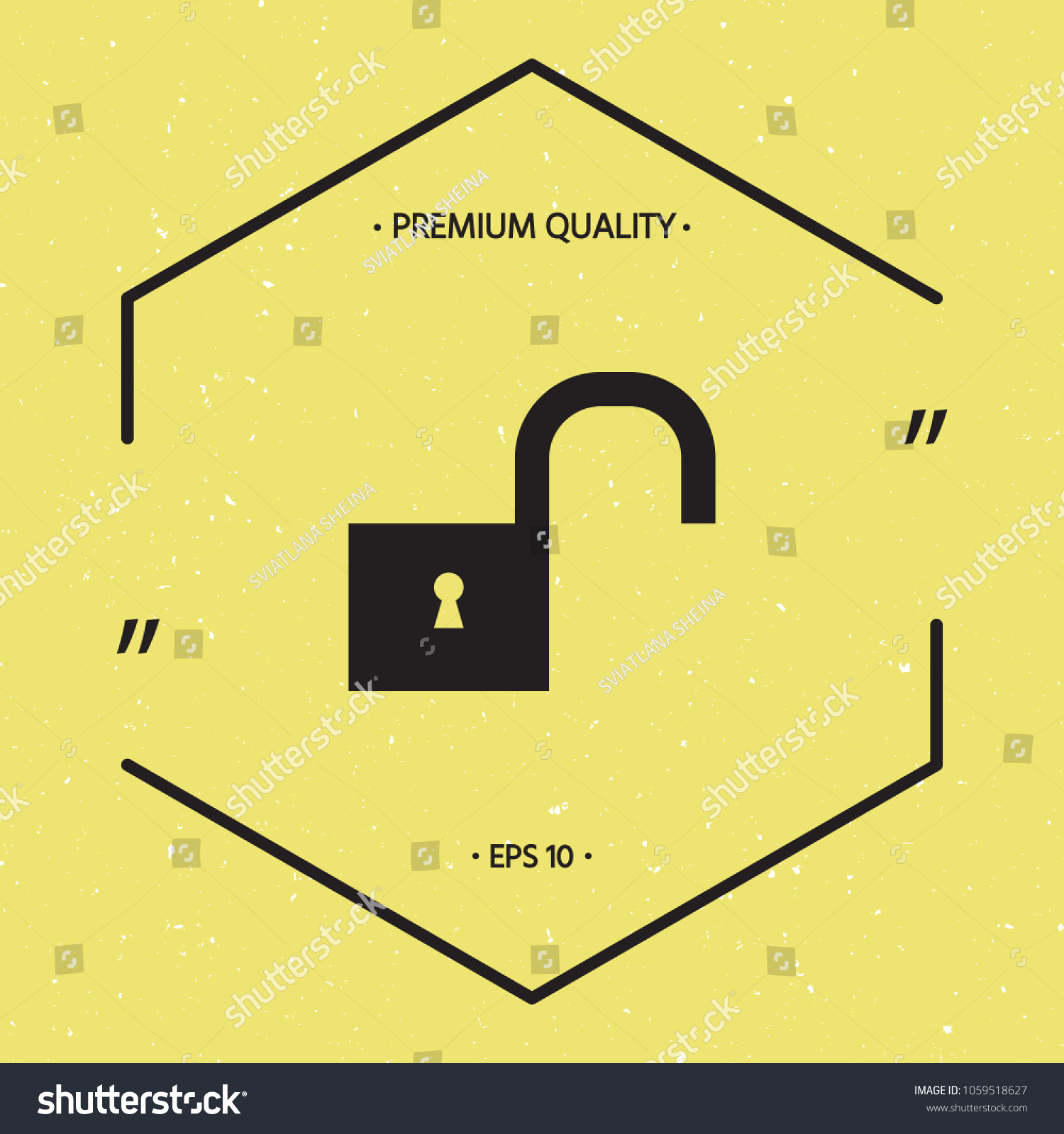 Unlock Icon Symbol Stock Vector (Royalty Free) 1059518627 | Shutterstock