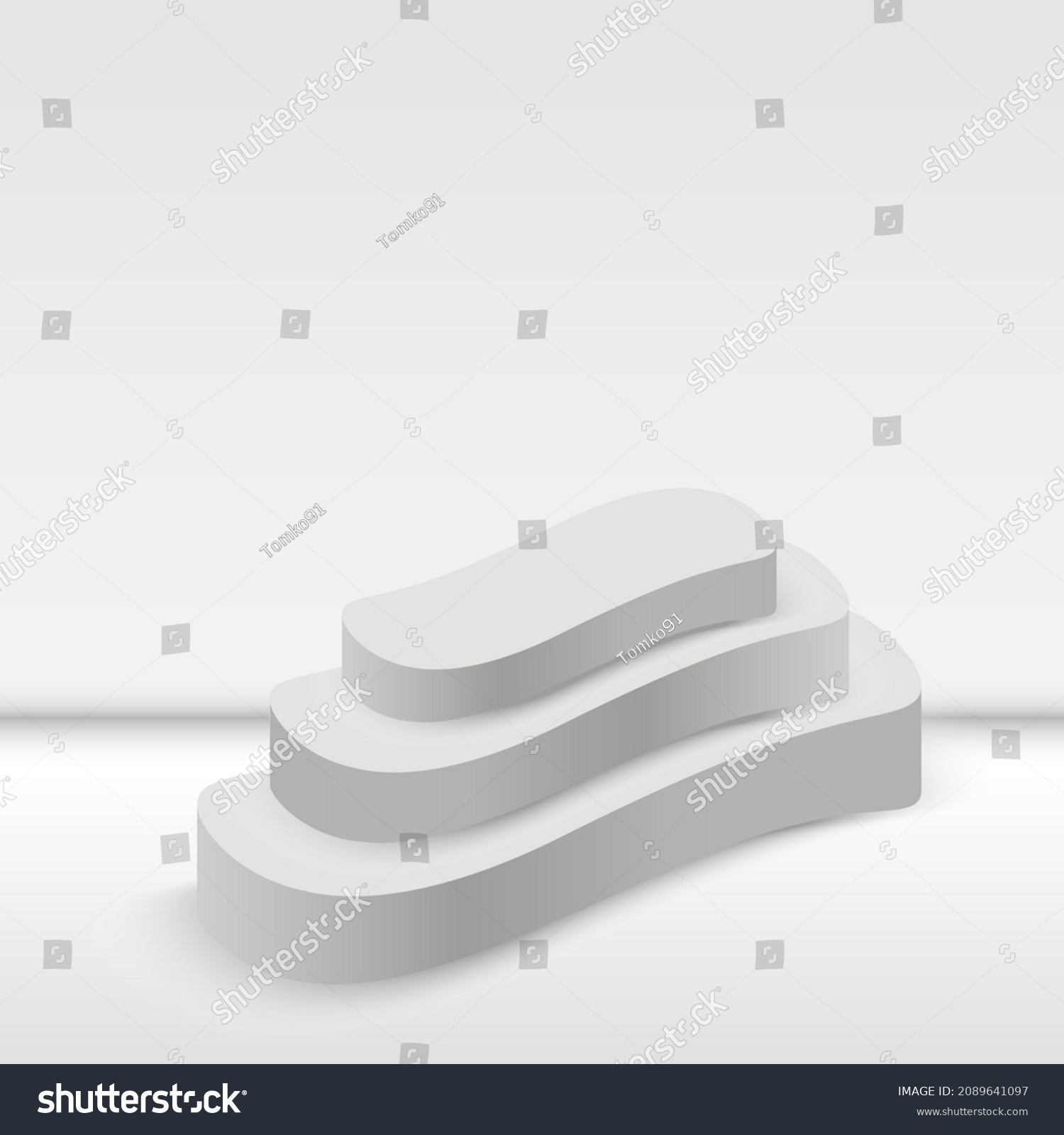 Unusual Podium Shape Original Layout Stock Vector (Royalty Free ...