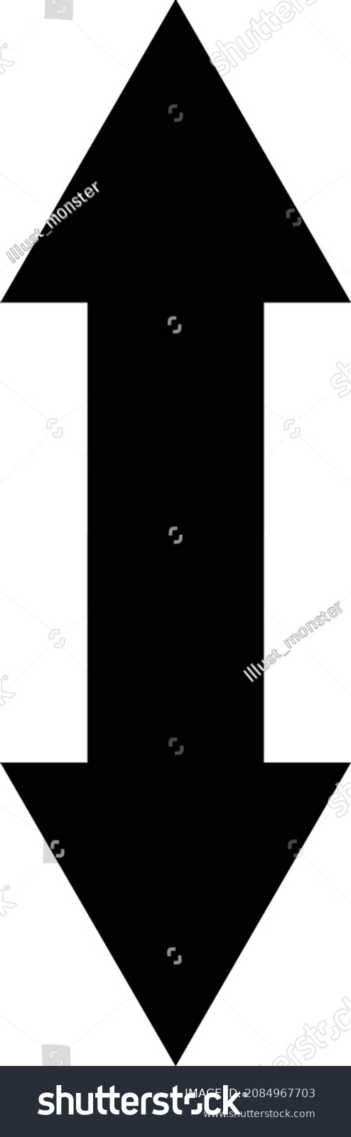 Down Arrow Icons Simple Flat Vector Stock Vector (Royalty Free ...