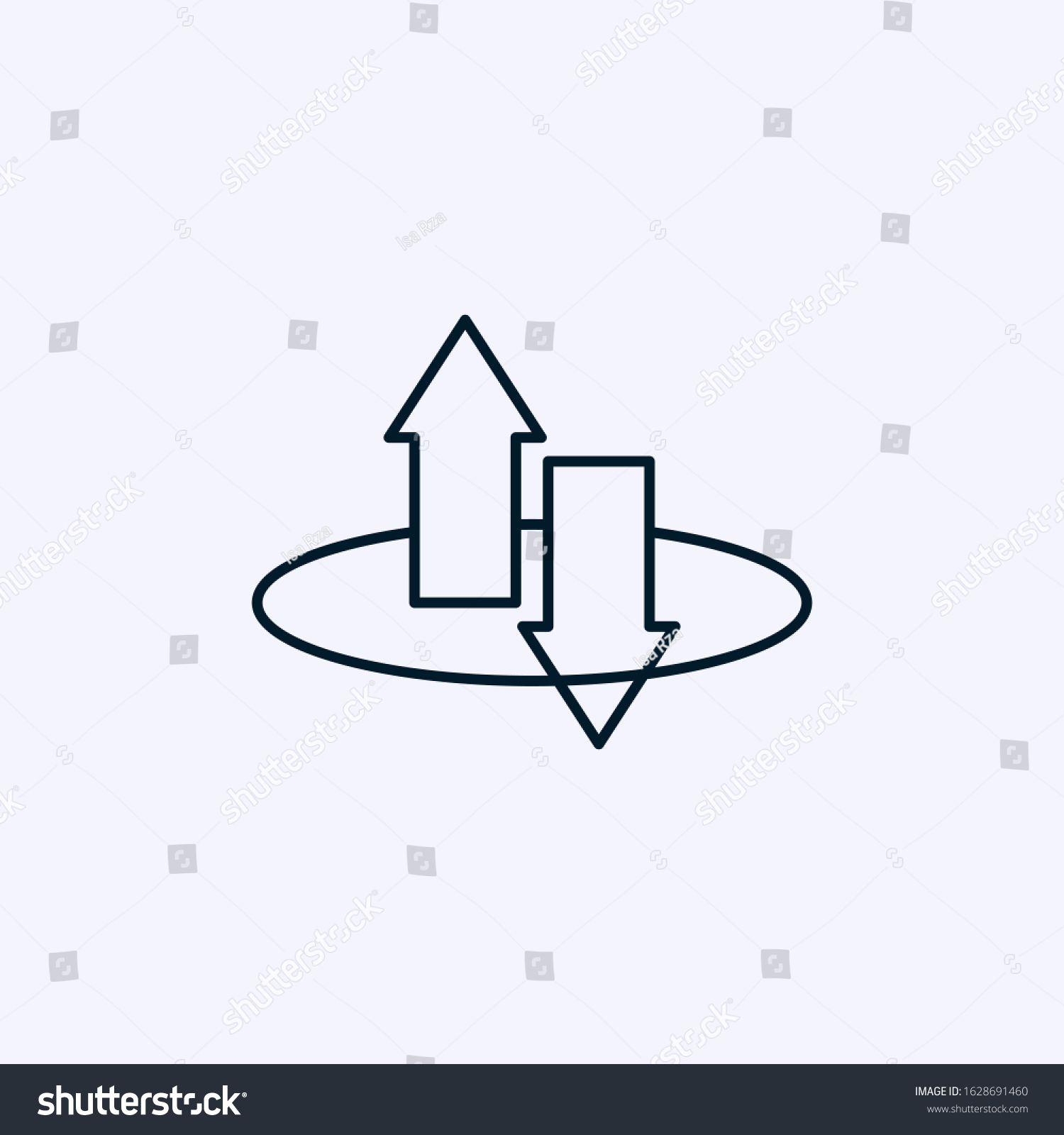 Down Arrows Rounded Circle Icon Stock Vector (Royalty Free) 1628691460 | Shutterstock