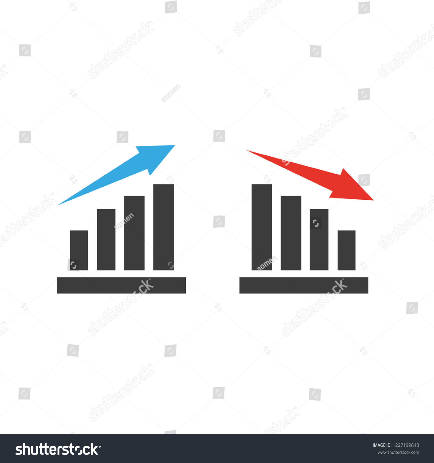 Down Histogram Stock Vector (Royalty Free) 1227199840 | Shutterstock