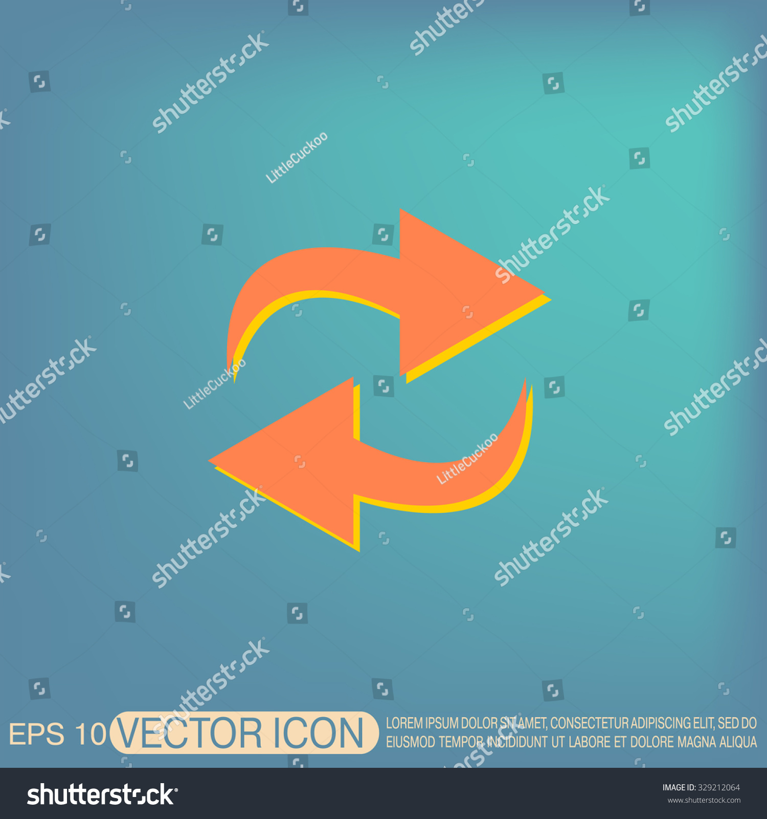 Update Arrow Sign Stock Vector (Royalty Free) 329212064