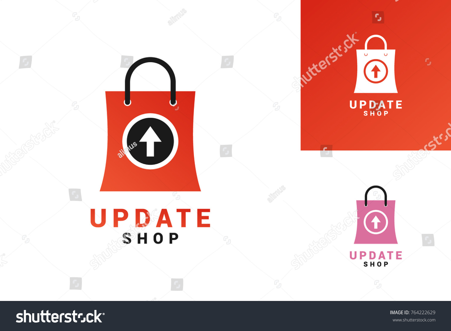 Update Shop Logo Template Design Stock Vector (Royalty Free) 764222629 ...