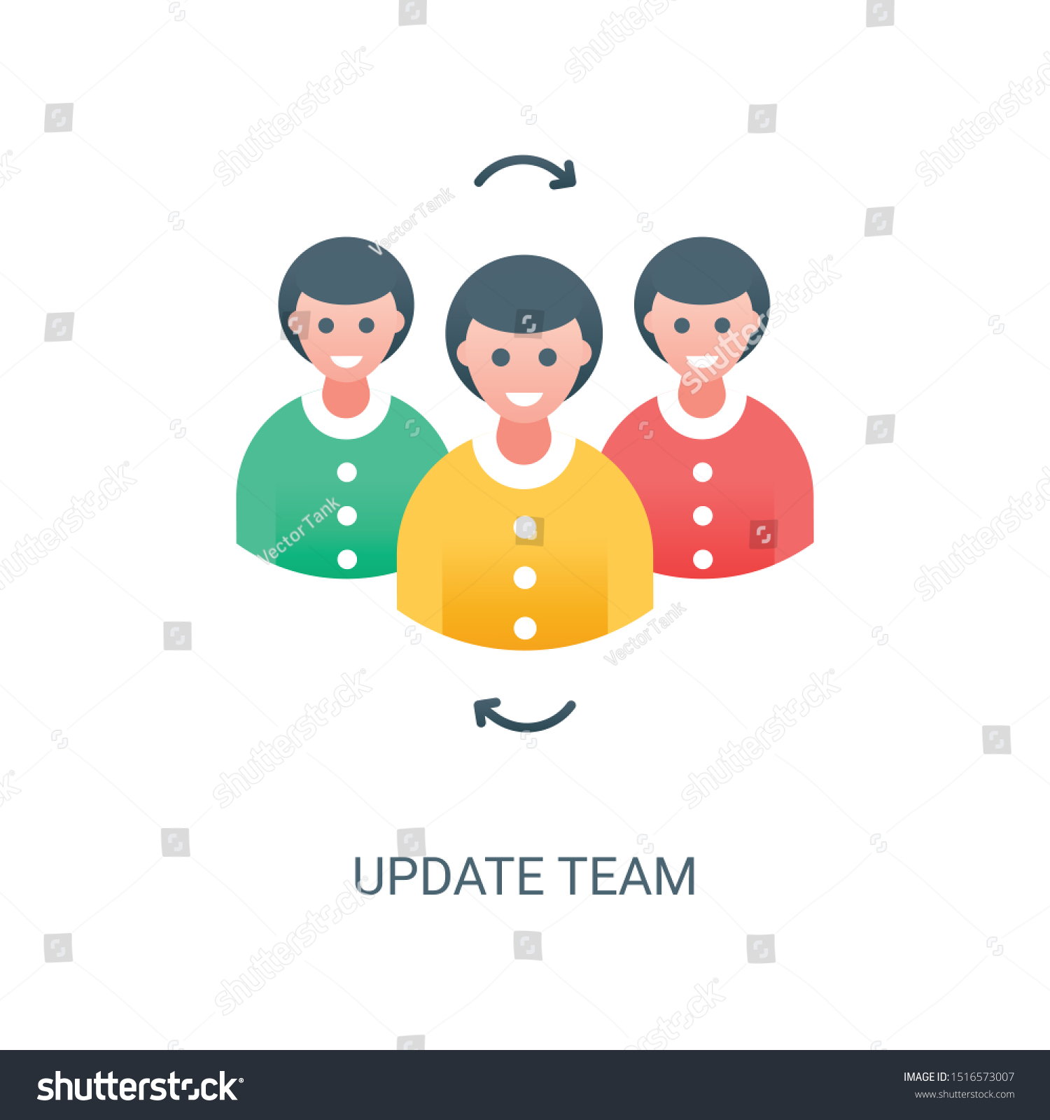 Update Team Business Concept Vector Stock Vector (Royalty Free ...