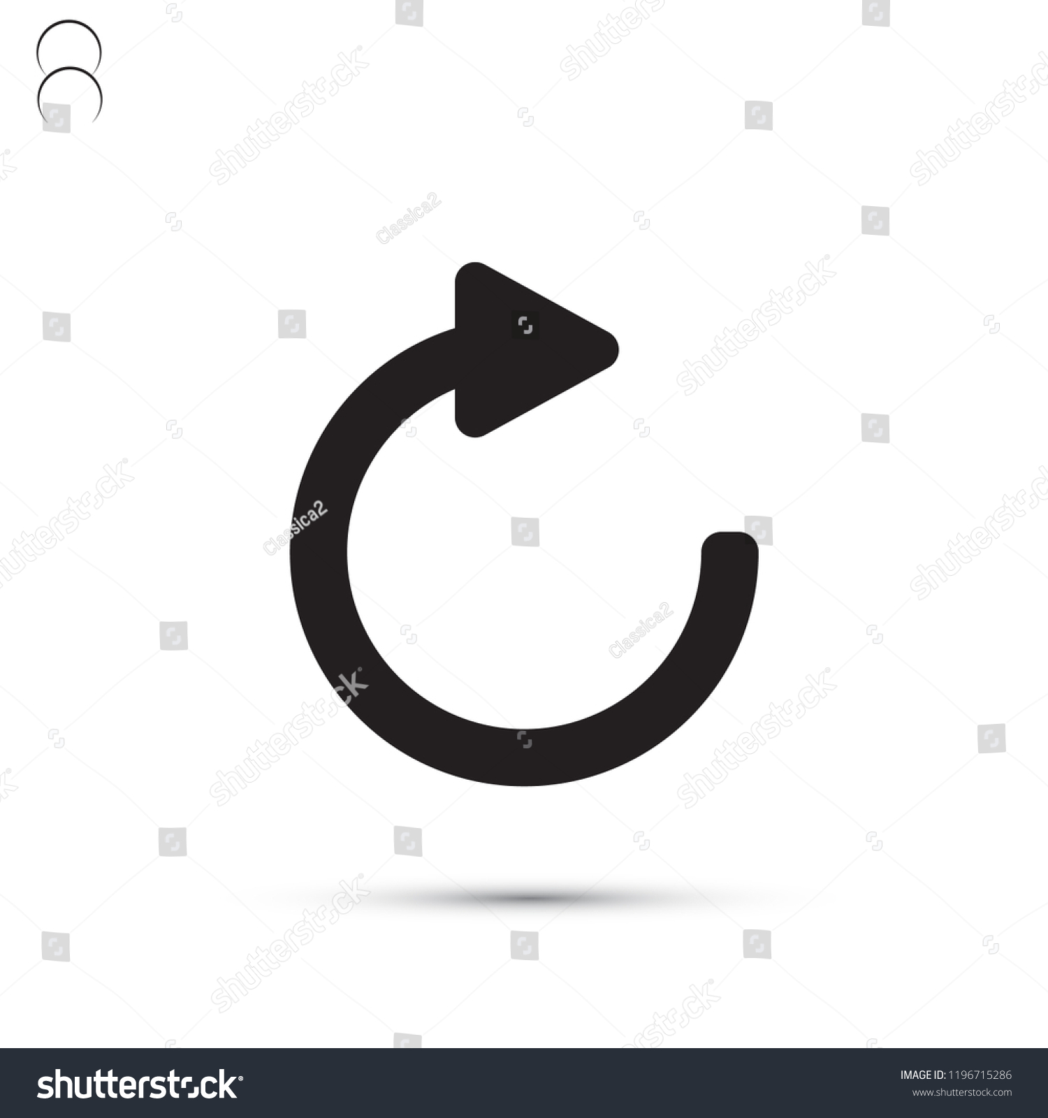 Update Vector Icon Stock Vector (Royalty Free) 1196715286 | Shutterstock