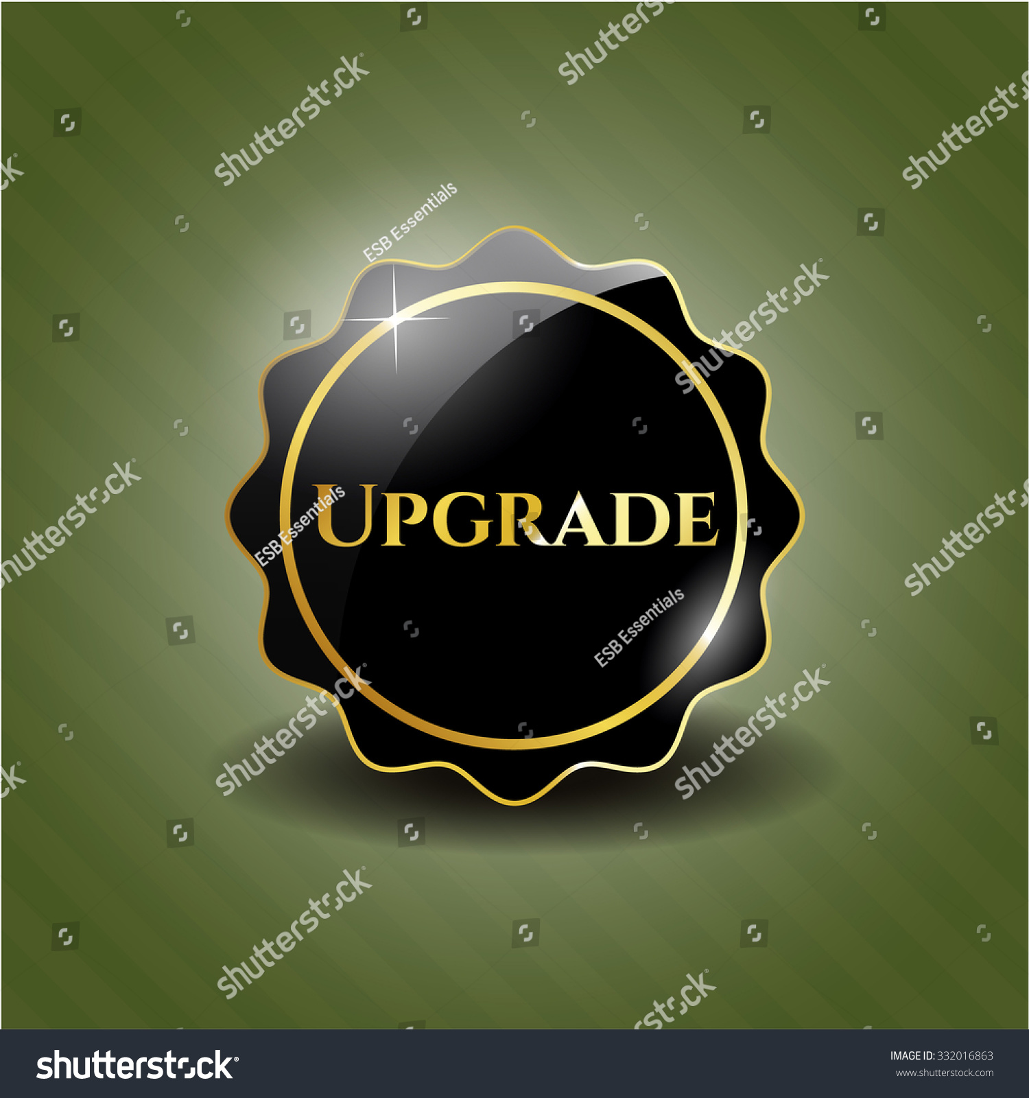 Upgrade Dark Emblem Stock Vector (Royalty Free) 332016863 | Shutterstock