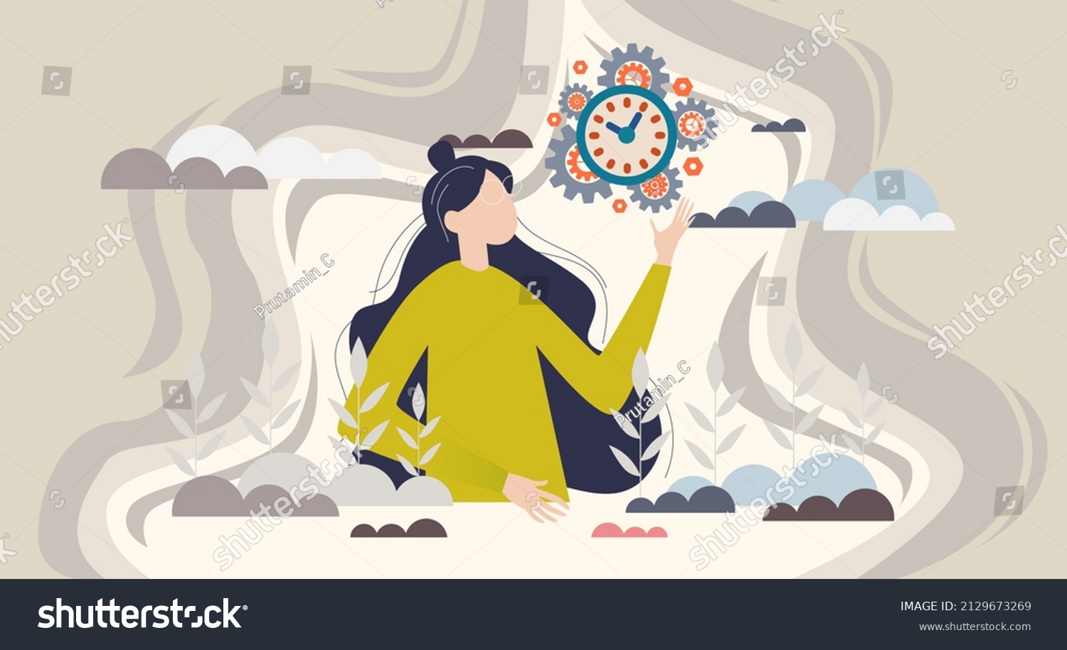 Upskilling Learn Work Educational Qualification Technology Stock Vector ...