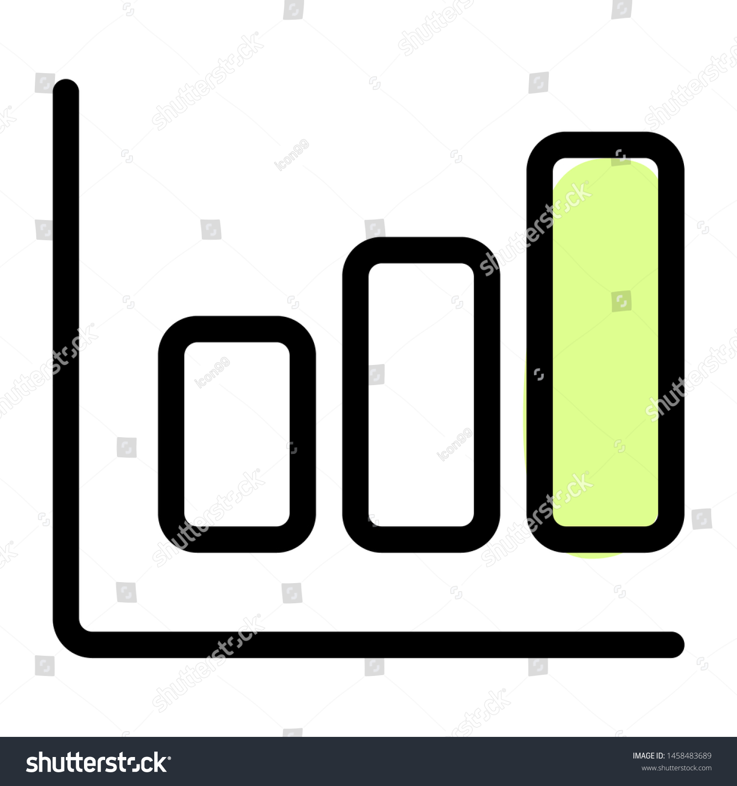 Uptrend Bar Graph Analysis Infographics Layout Stock Vector (Royalty ...