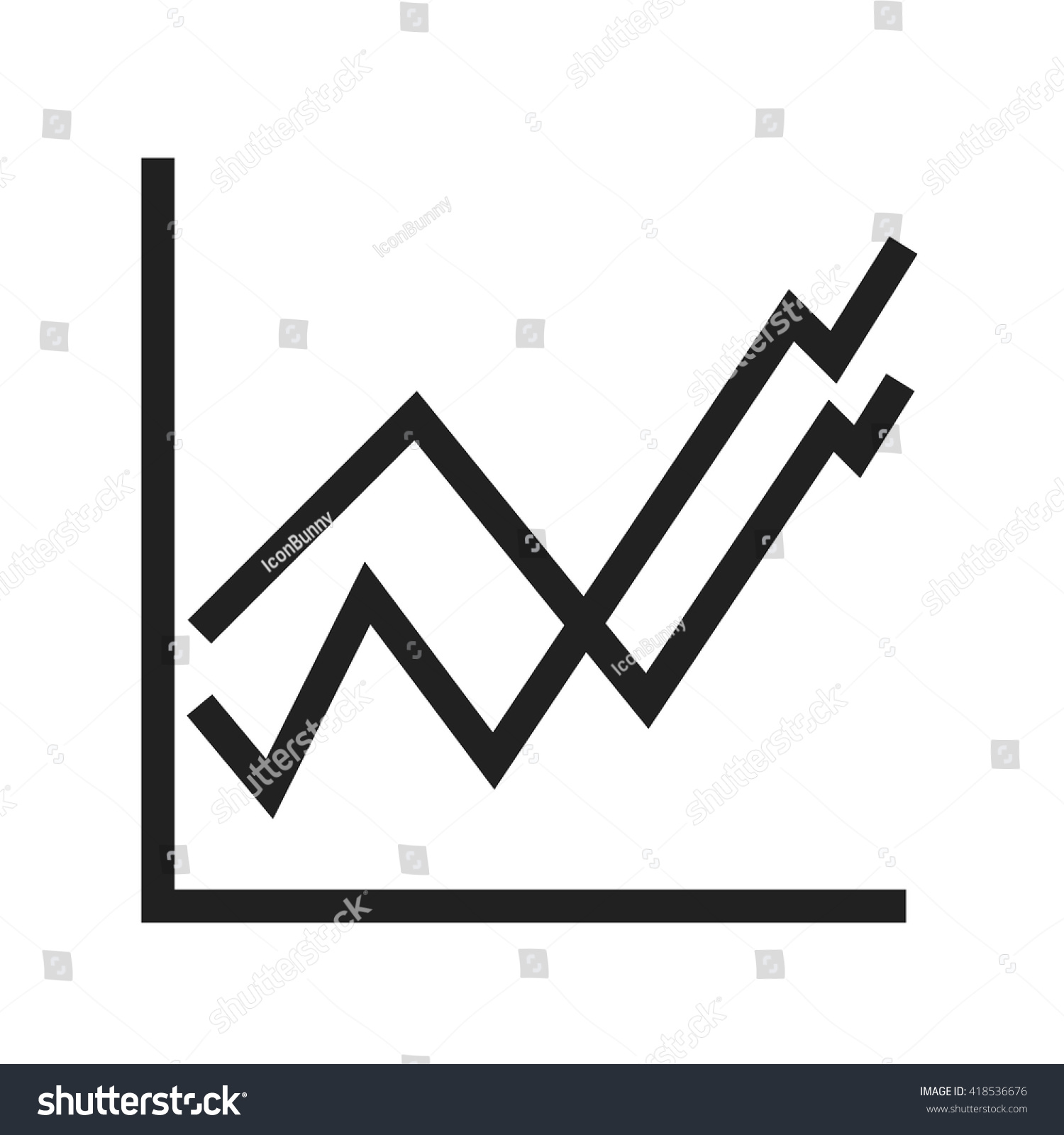 Upward Trend Graph Stock Vector 418536676 - Shutterstock