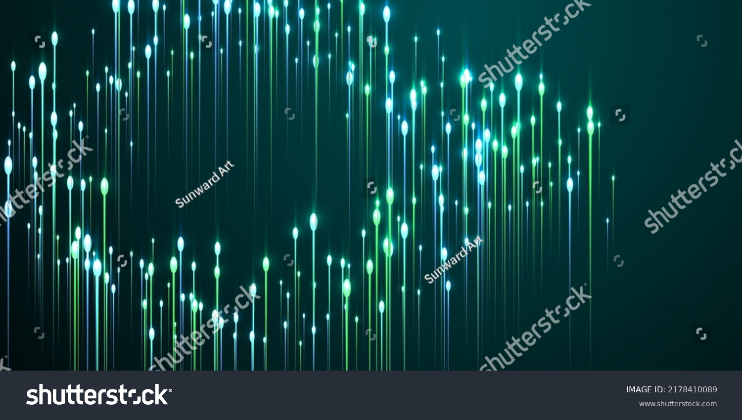 Upward Vertical Line Streams Data Flows Stock Vector (Royalty Free ...