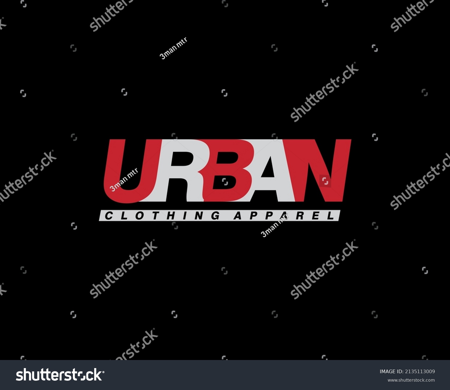 Urban Design Typography Vector Design Stock Vector (Royalty Free ...