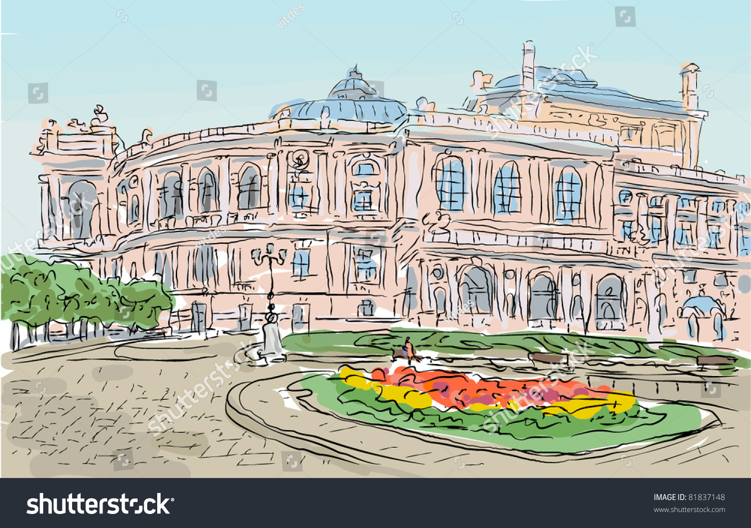 Urban Doodle Sketch Vector Stock Vector (Royalty Free) 81837148