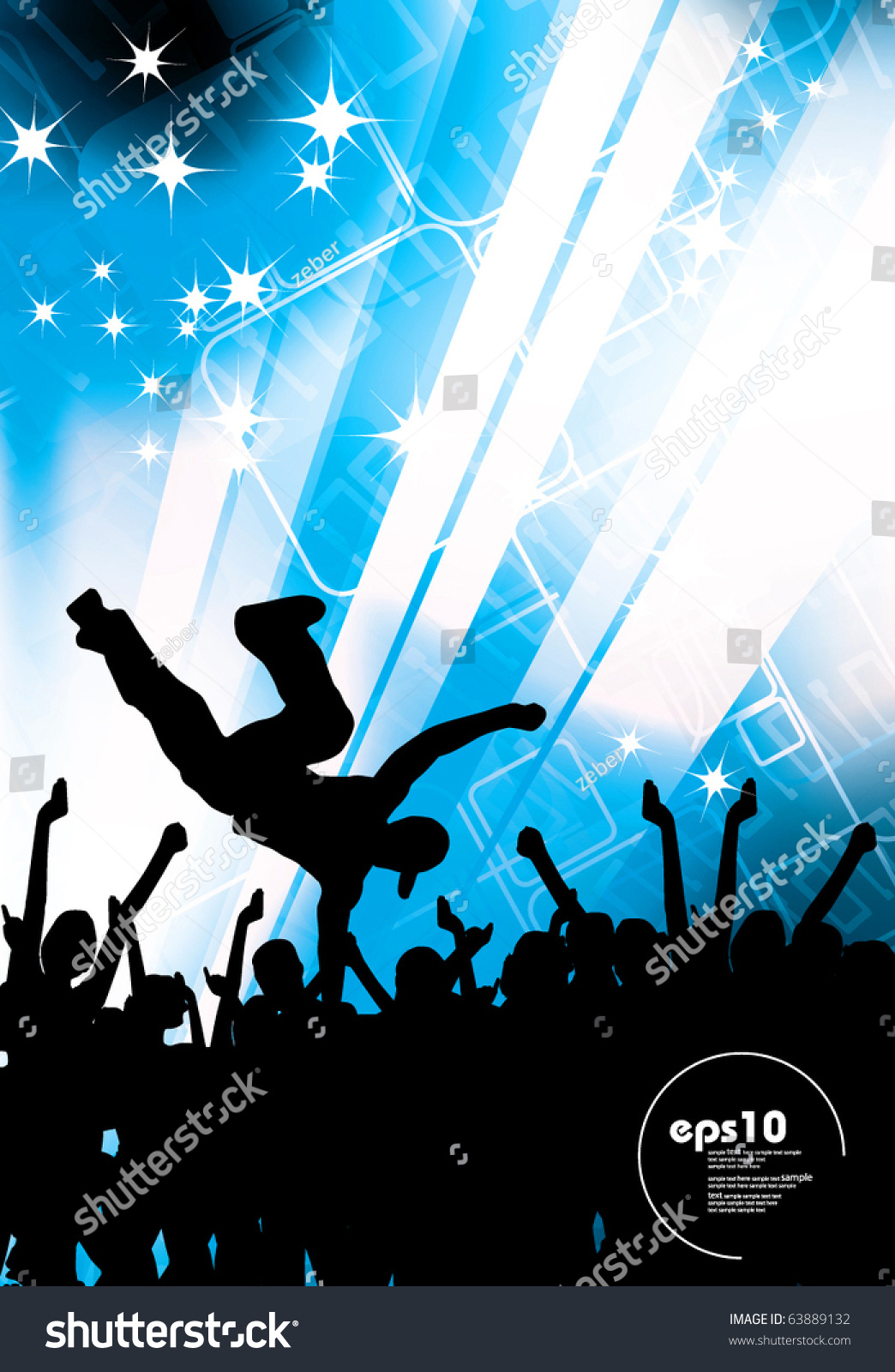 Urban Music Background Stock Vector (Royalty Free) 63889132