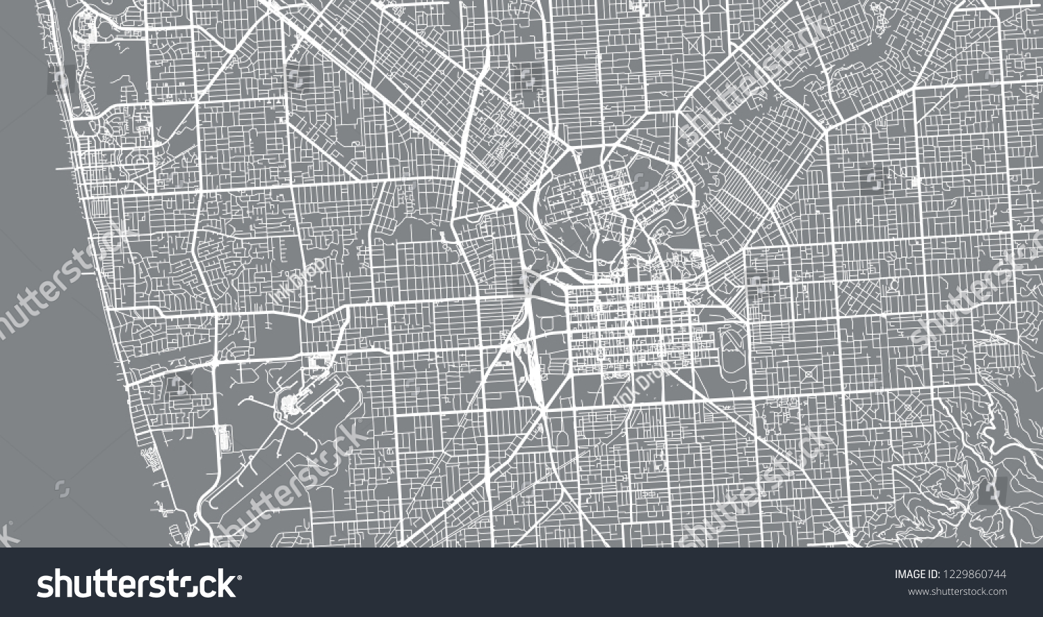 Urban Vector City Map Adelaide Australia Stock Vector (Royalty Free ... Urban Vector City Map Adelaide Australia Stock Vector (Royalty Free ...
