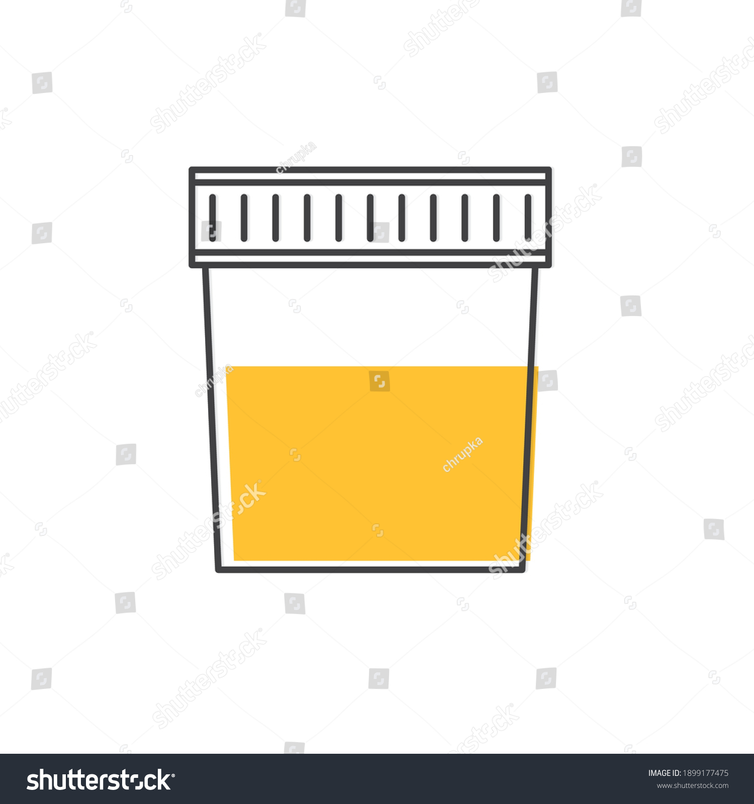 Urine Sample Laboratory Analysis Vector Illustration: เวกเตอร์สต็อก ...