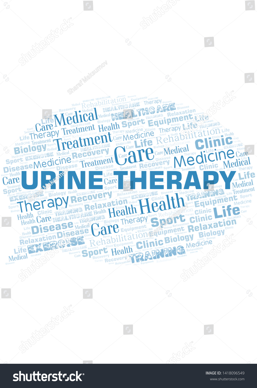 Urine Therapy Word Cloud Wordcloud Made Stock Vector (Royalty Free ...