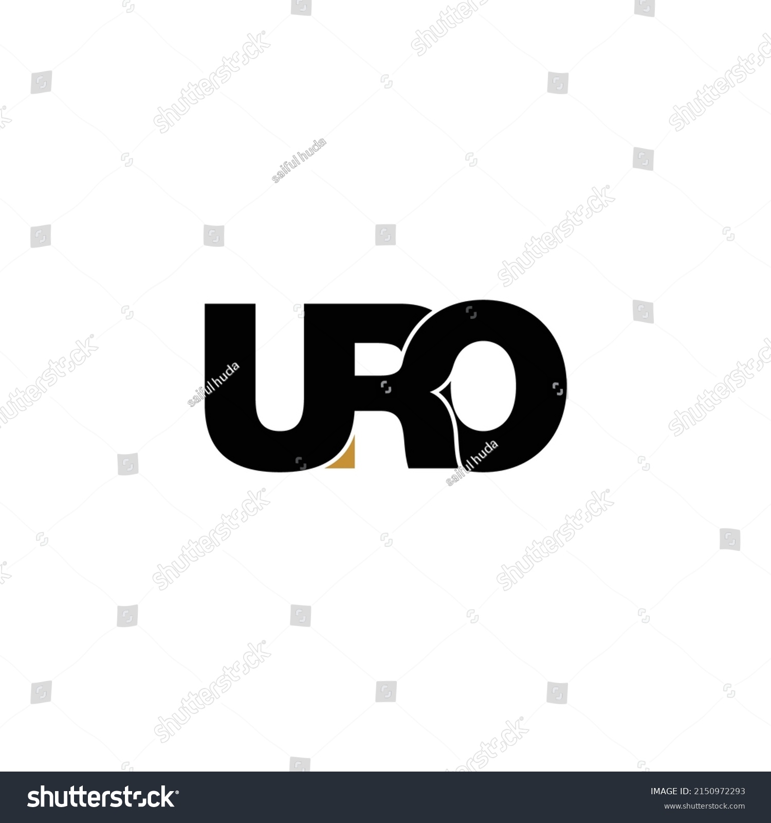 Uro Letter Monogram Logo Design Vector Stock Vector (Royalty Free ...