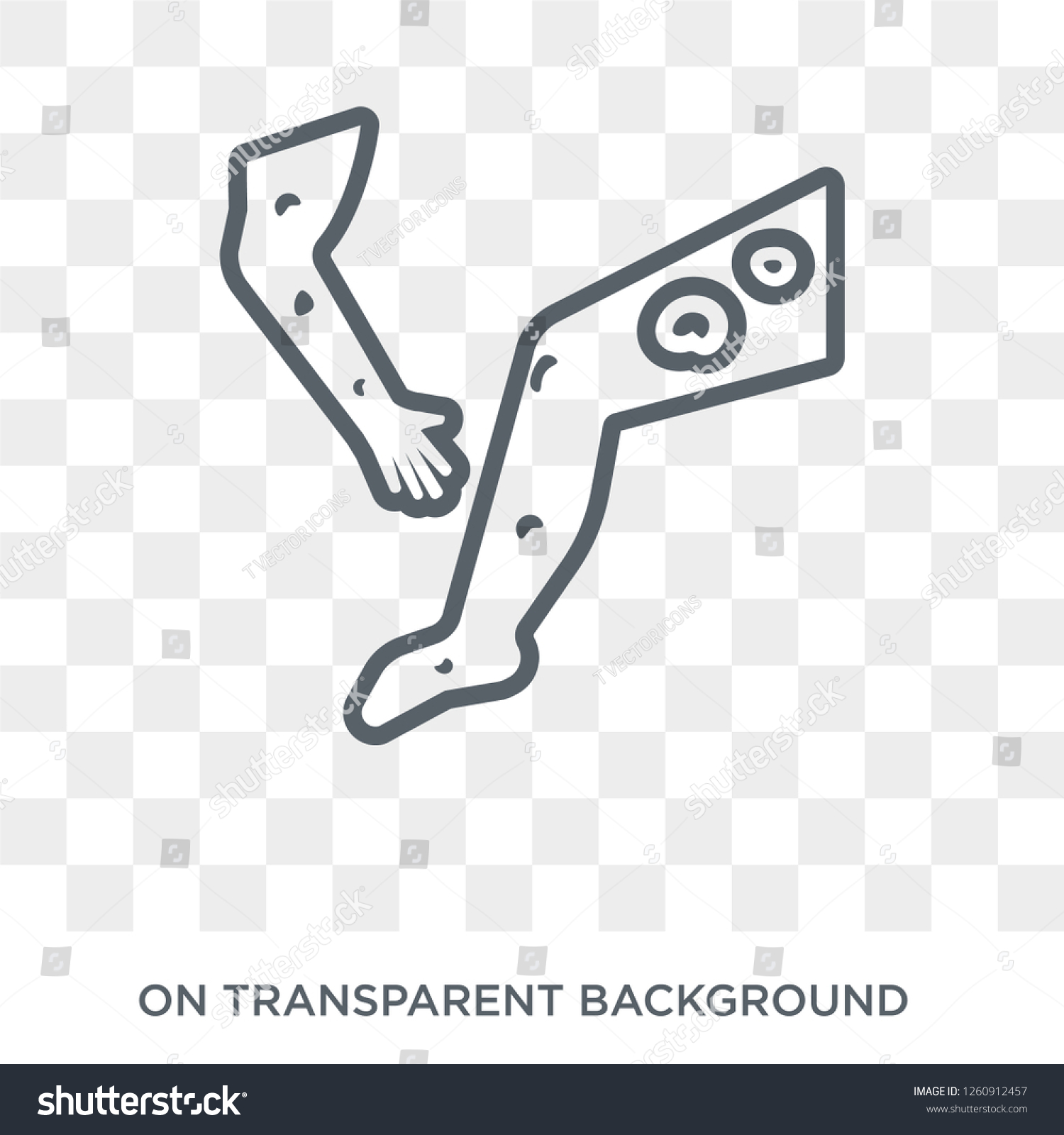 Urticaria Icon Trendy Flat Vector Urticaria 库存矢量图(免版税)1260912457