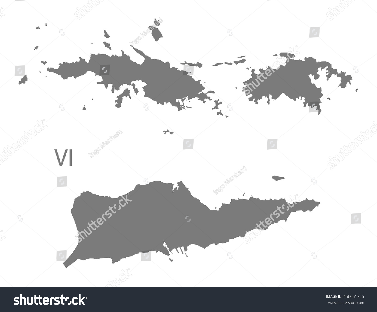 Us Virgin Islands Map Grey: Vector có sẵn (miễn phí bản quyền ...