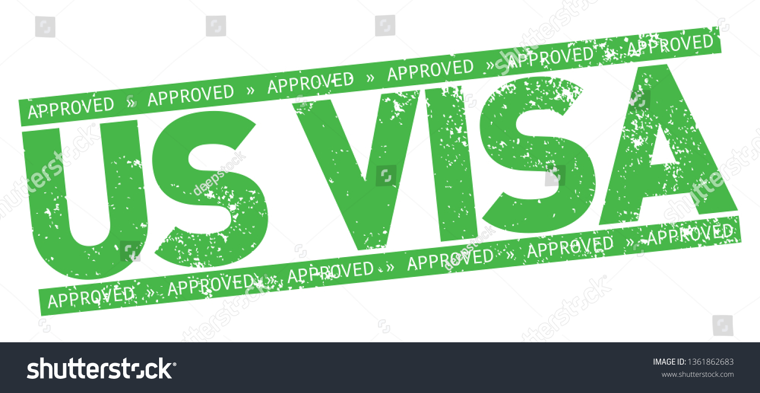 Us Visa Approved Stamp Stock Vector (Royalty Free) 1361862683