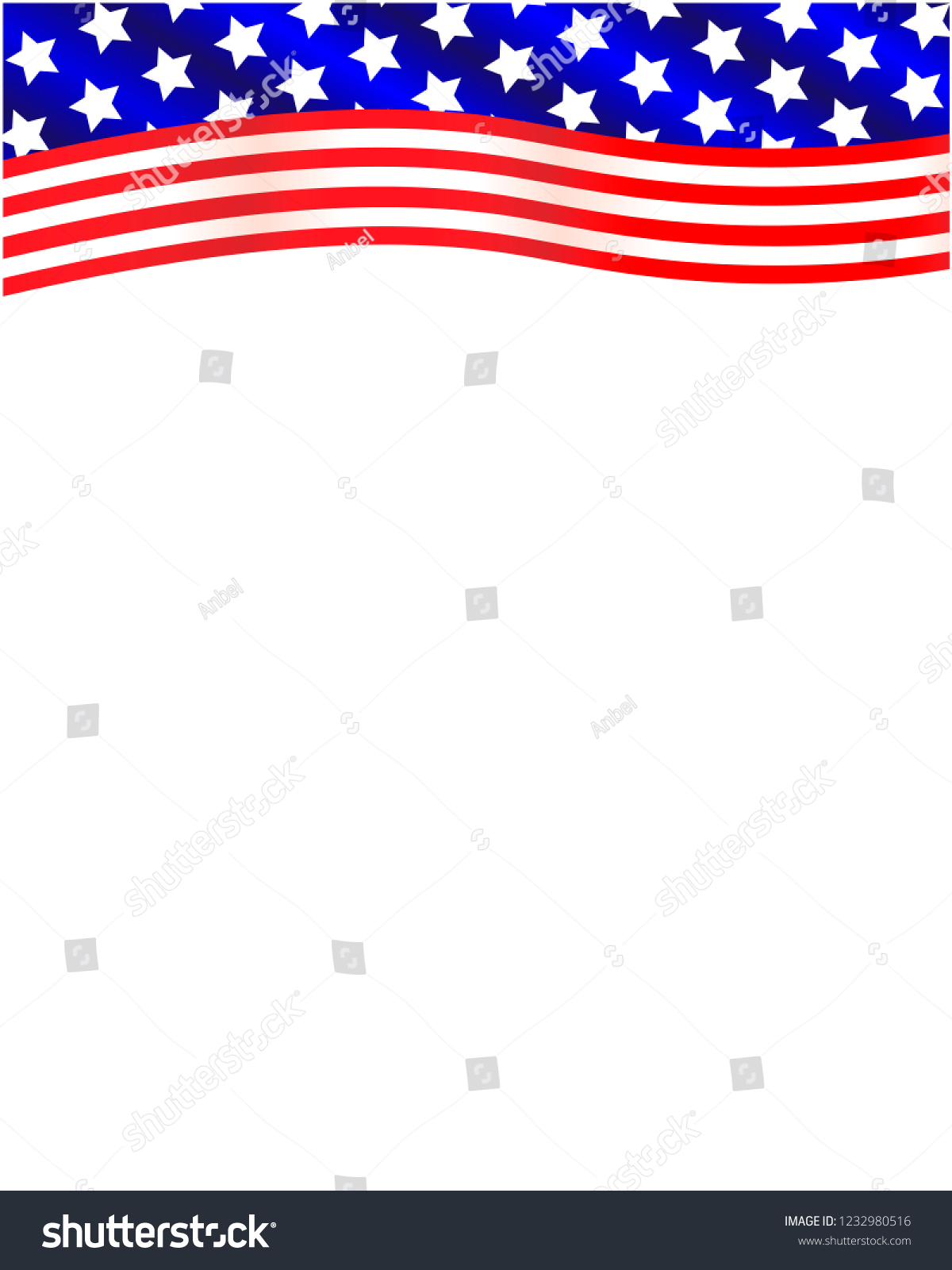 Usa Abstract Flag Wave Border Frame: เวกเตอร์สต็อก (ปลอดค่าลิขสิทธิ์ ...
