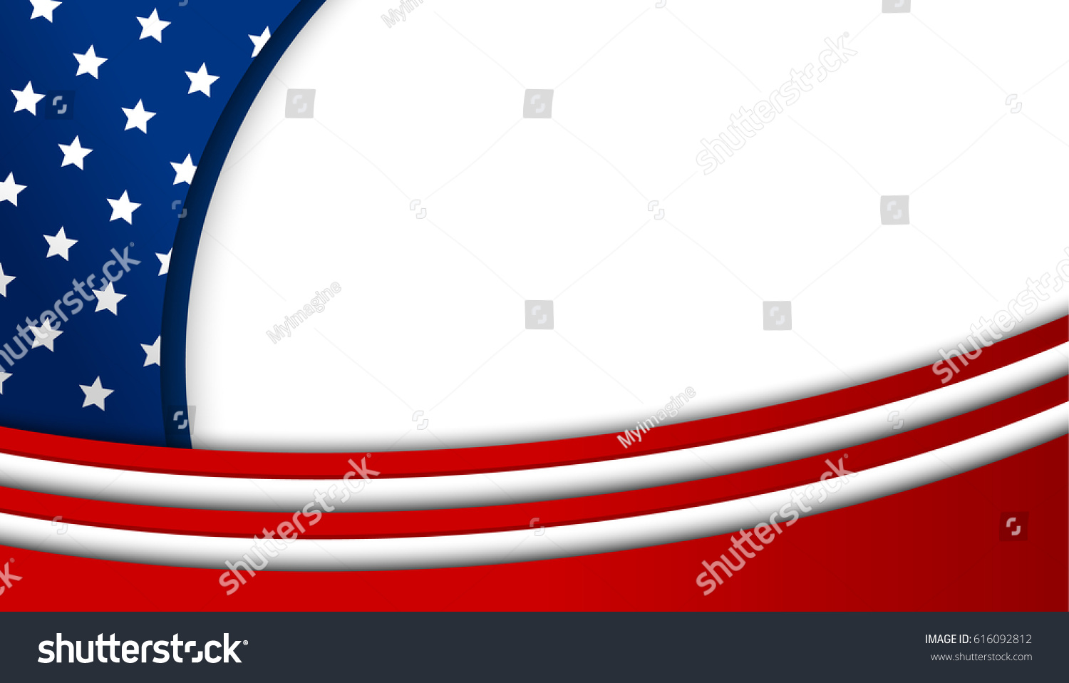 Vektor Stok Usa Background Design On White Background (Tanpa Royalti ...