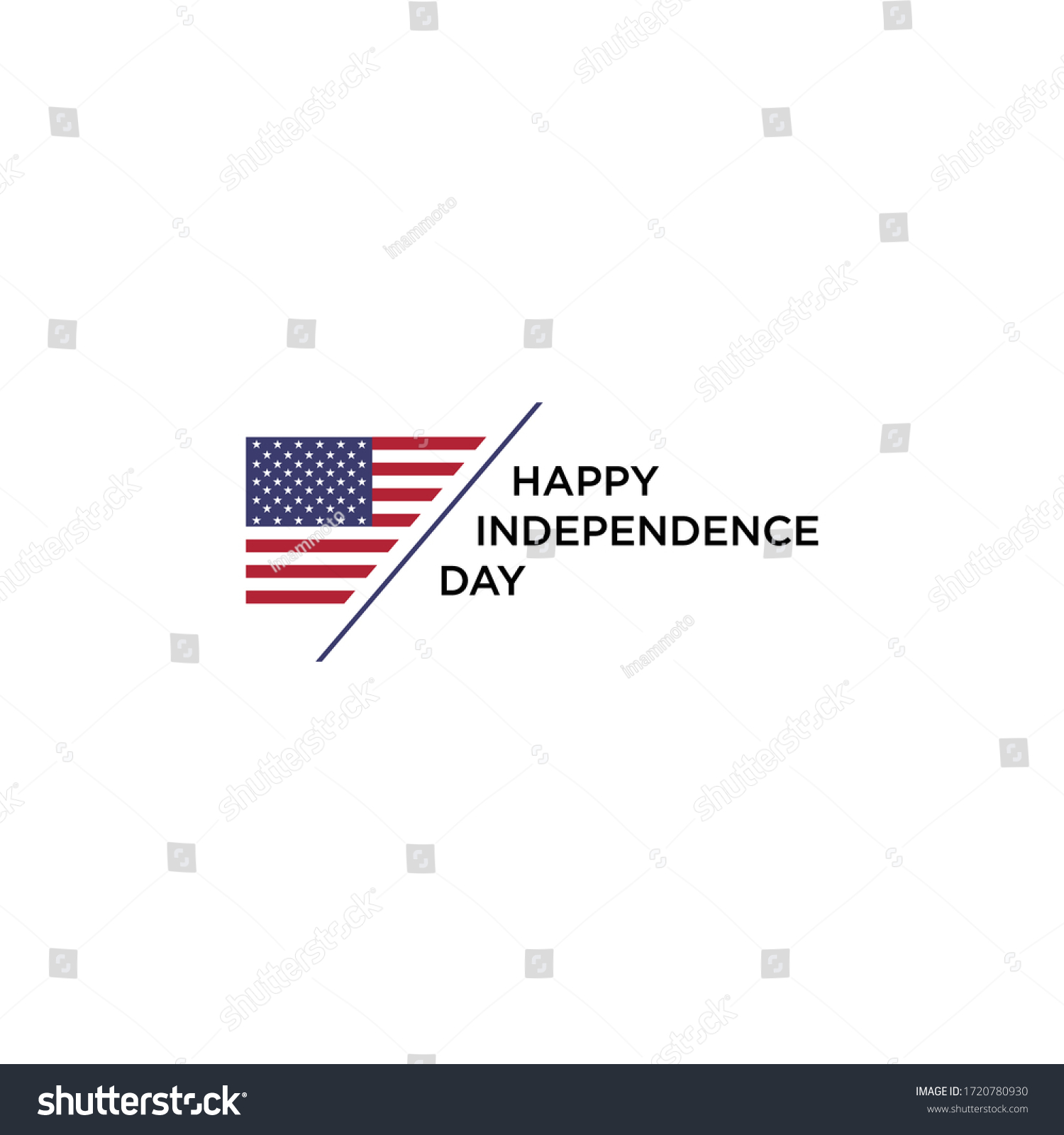 Usa Independence Day Icon Vector Stock Vector (Royalty Free) 1720780930 ...