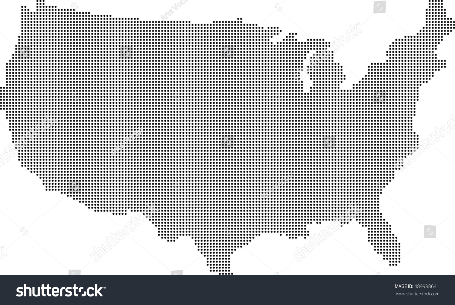 Usa Map Fill Dots Vector Background: เวกเตอร์สต็อก (ปลอดค่าลิขสิทธิ์ ...
