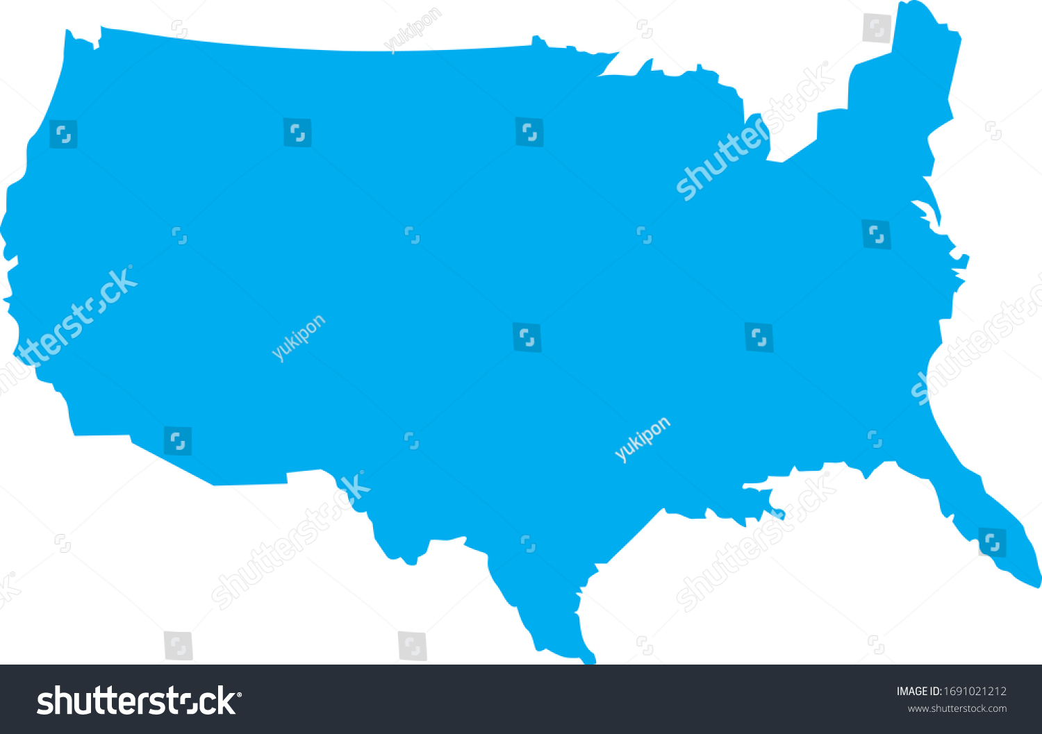 Usa Map Illustration Background Vector Stock Vector (Royalty Free ...