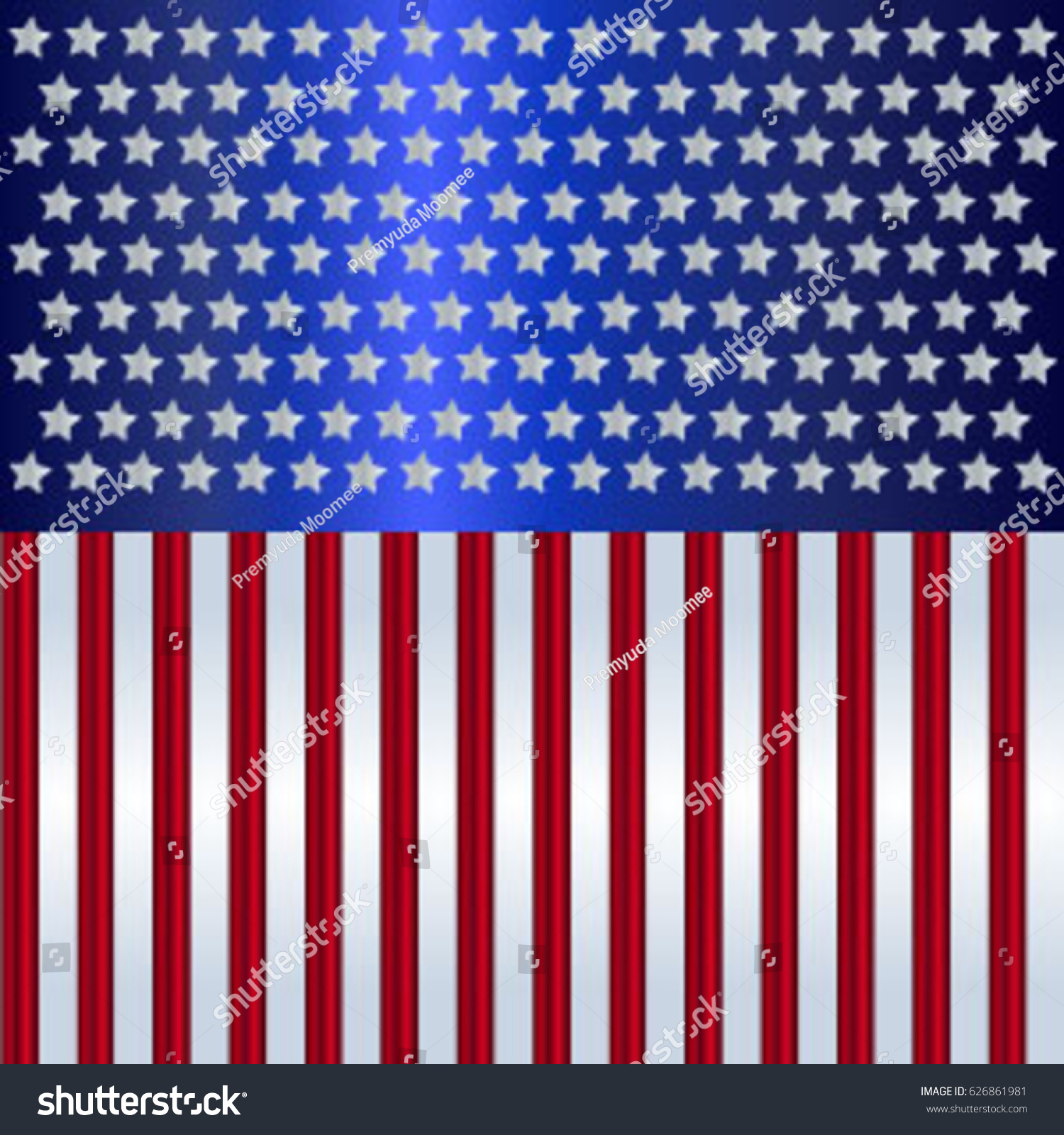 Usa Background Vector Illustration Stock Vector (Royalty Free) 626861981