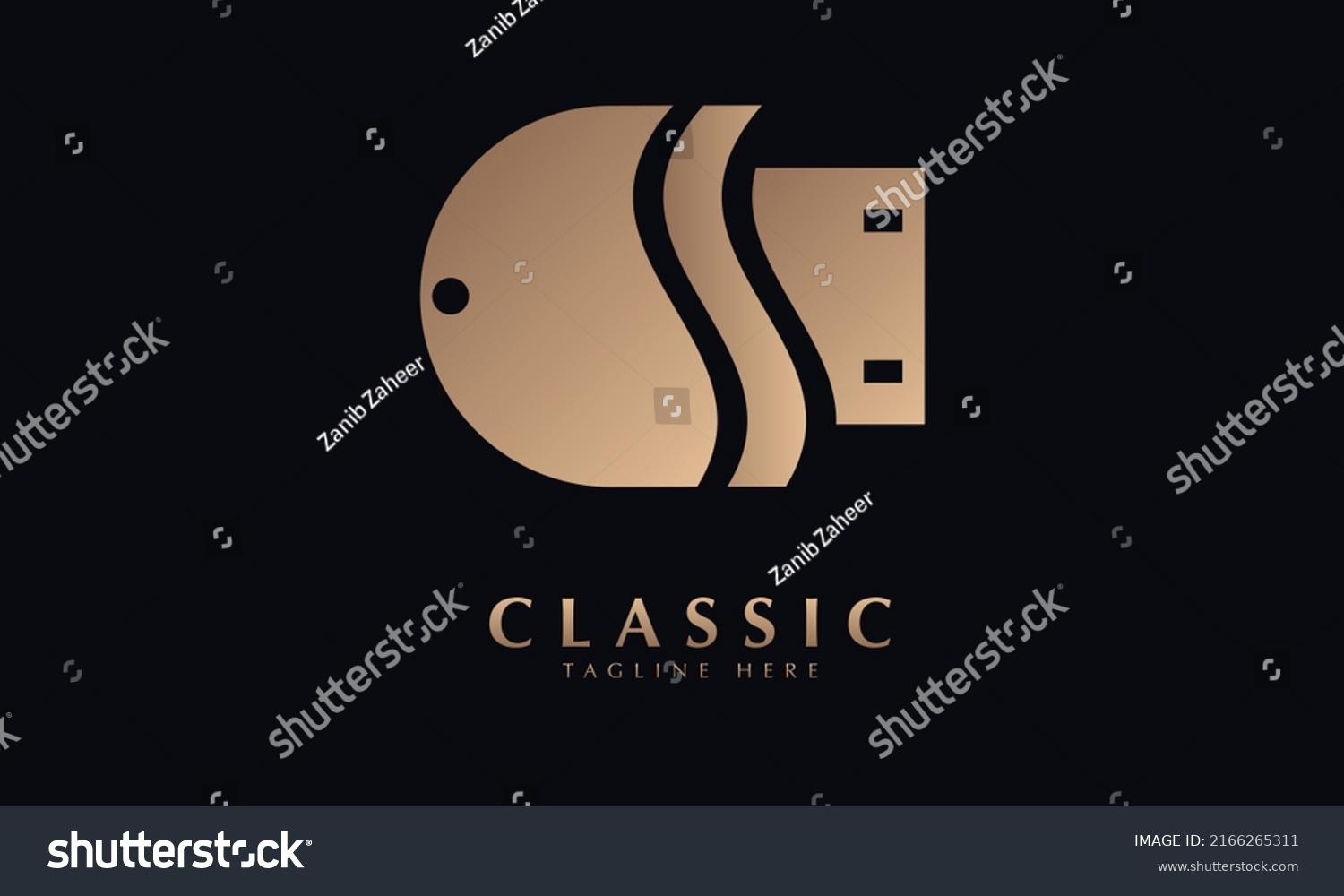 Usb Abstract Icon Silhouette Vector Monogram Stock Vector (Royalty Free ...
