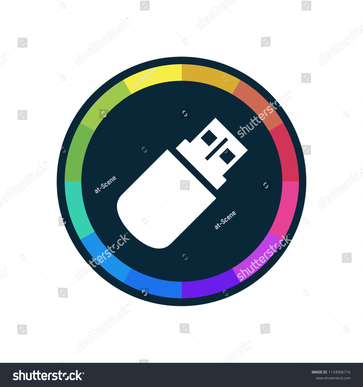 Usb App Icon Stock Vector (Royalty Free) 1143906716 | Shutterstock
