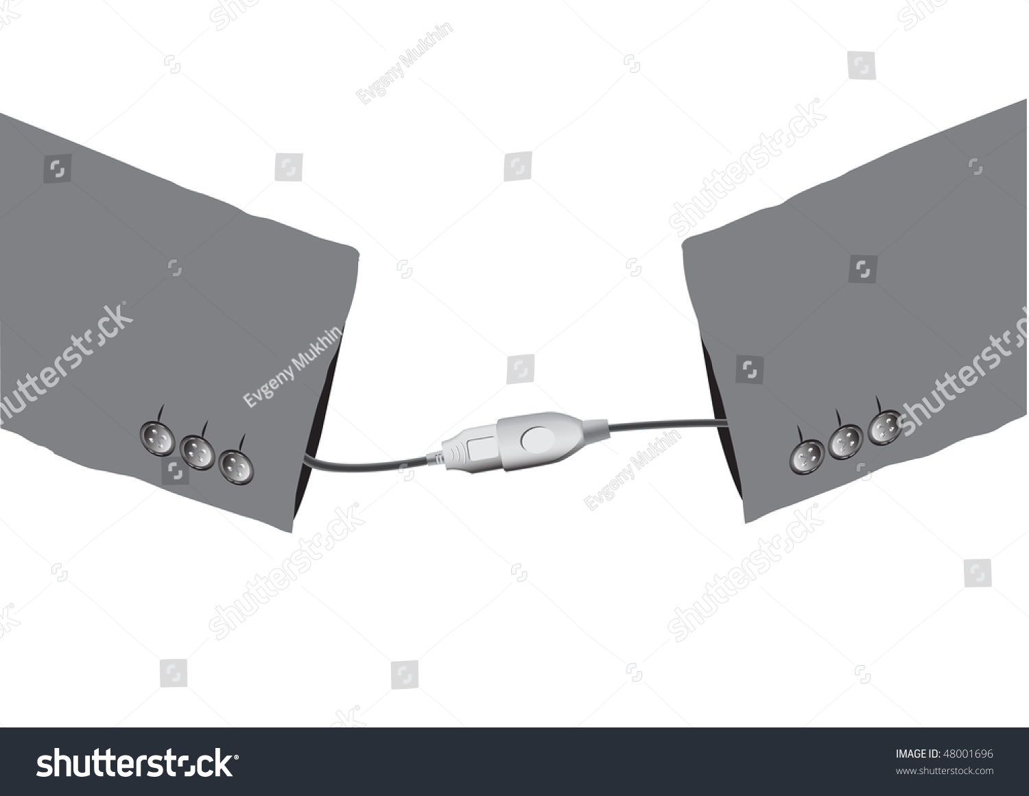 Usb Handshake Concept Stock Vector (Royalty Free) 48001696 | Shutterstock
