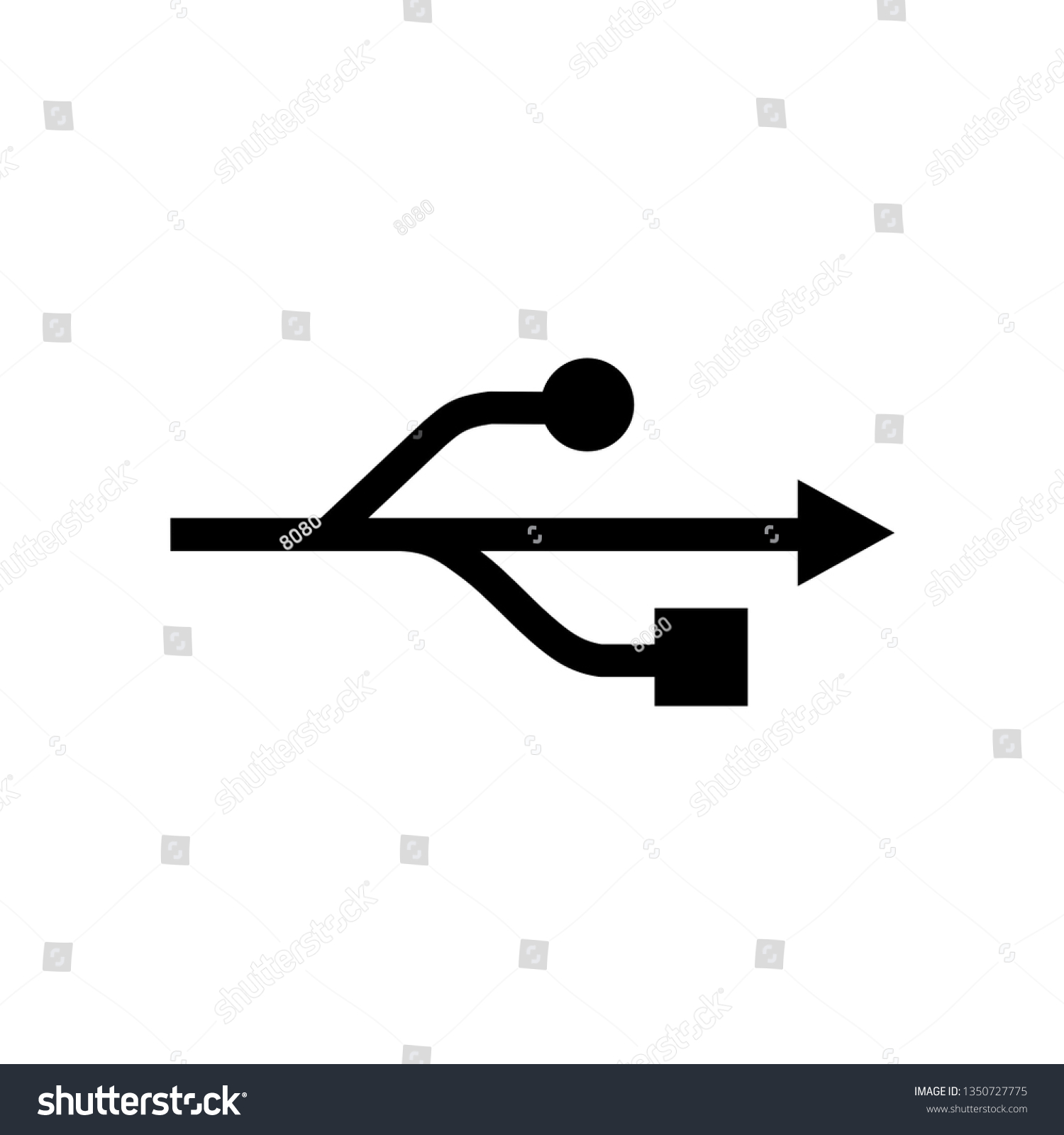 Usb 2 Logo Stock Vector (Royalty Free) 1350727775