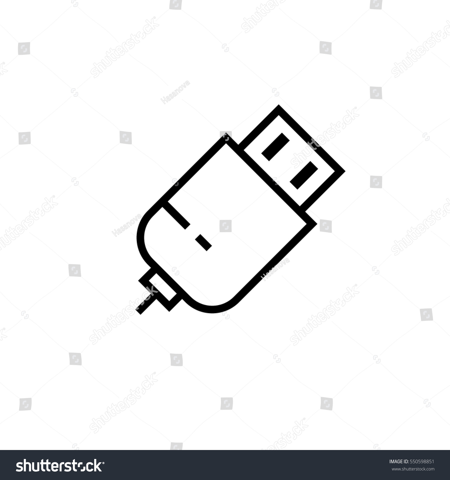 Usb Plug Stock Vector (Royalty Free) 550598851 | Shutterstock