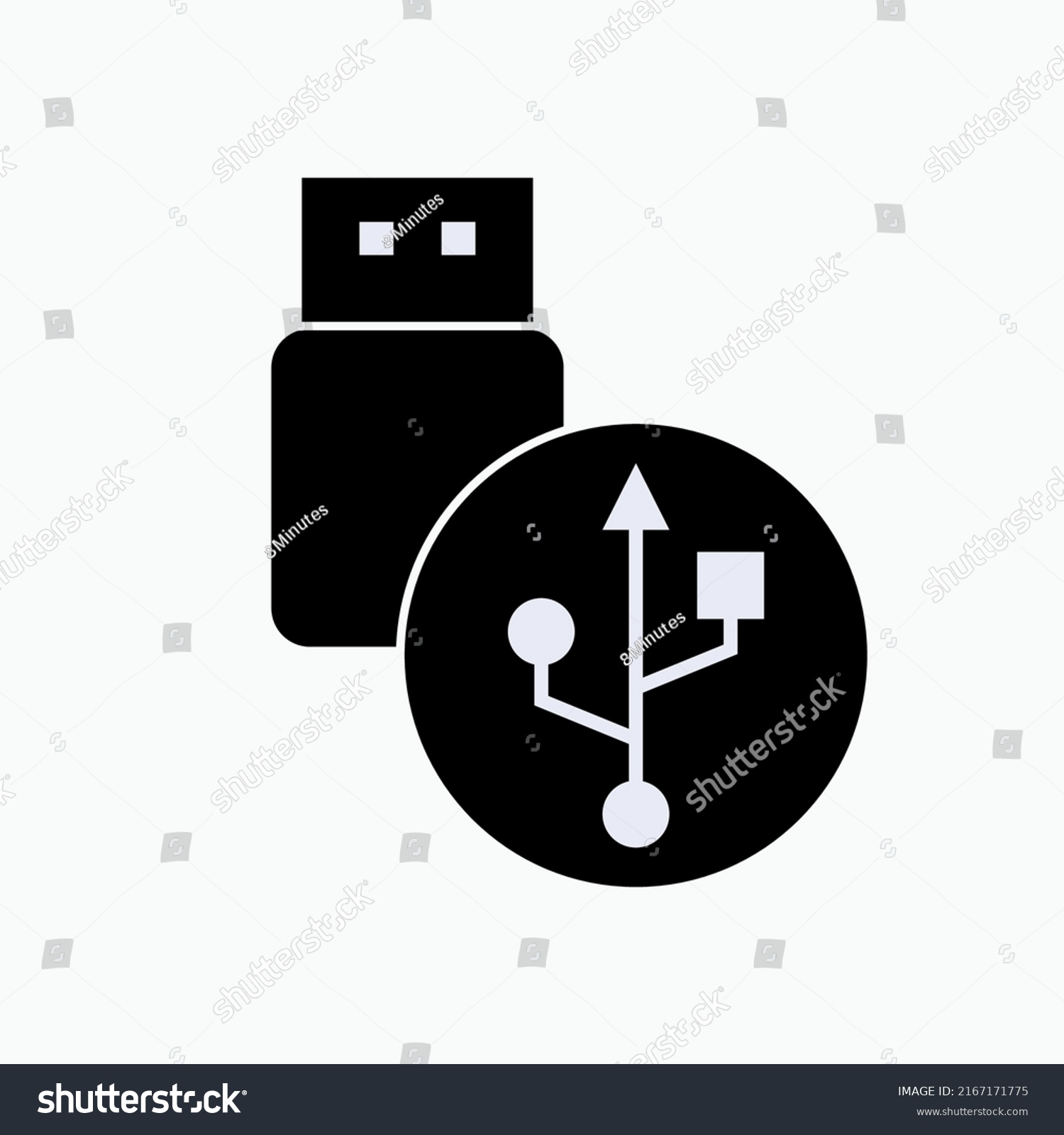 Usb Plug Icon Tool Connection Device Stock Vector (Royalty Free ...