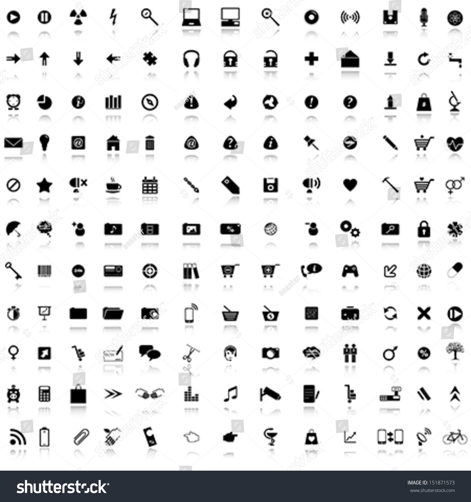 Useful Icons Stock Vector (Royalty Free) 151871573