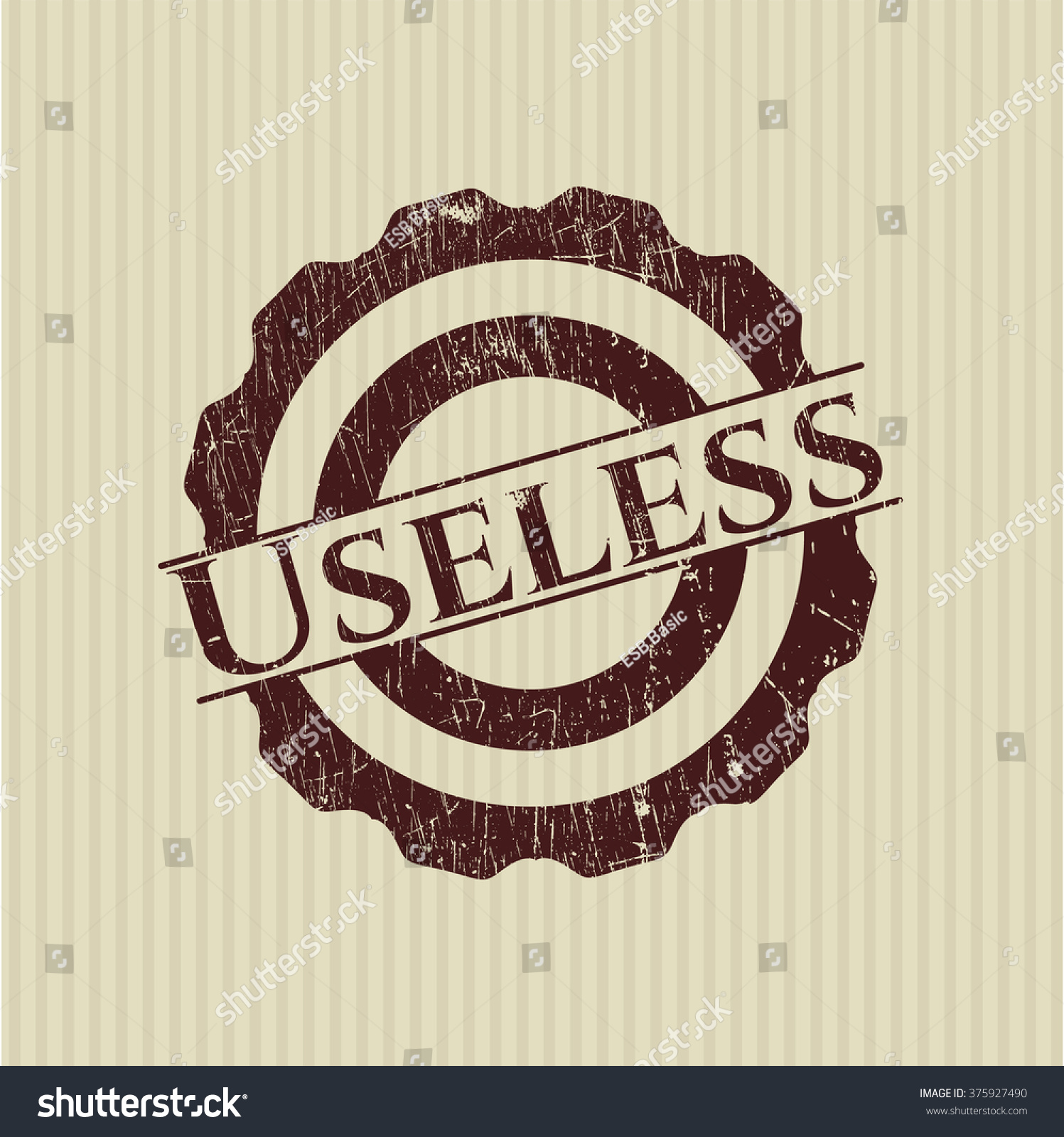 Useless Rubber Seal Grunge Texture Stock Vector (Royalty Free ...