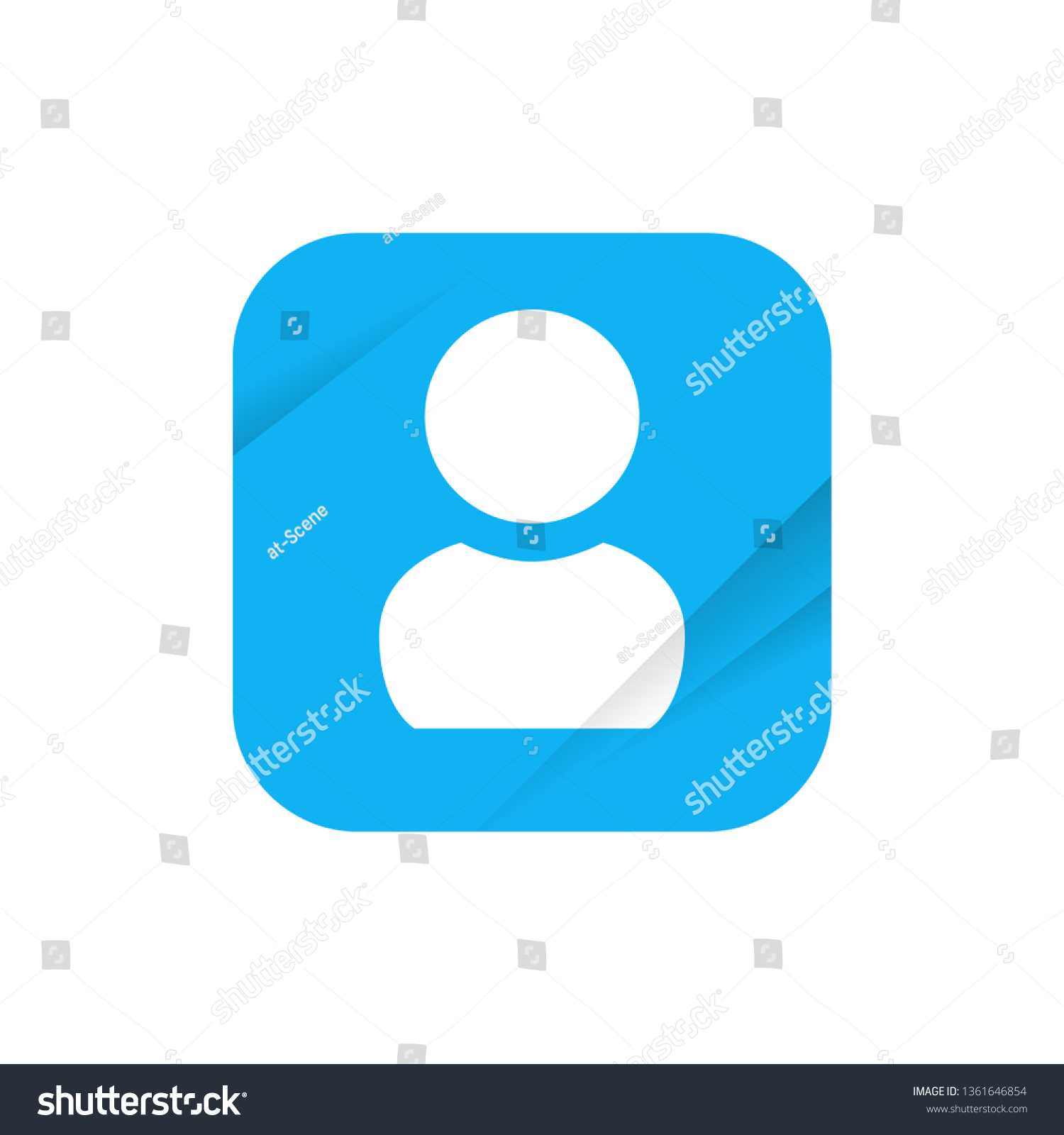 User Account App Icon Stock Vector (Royalty Free) 1361646854