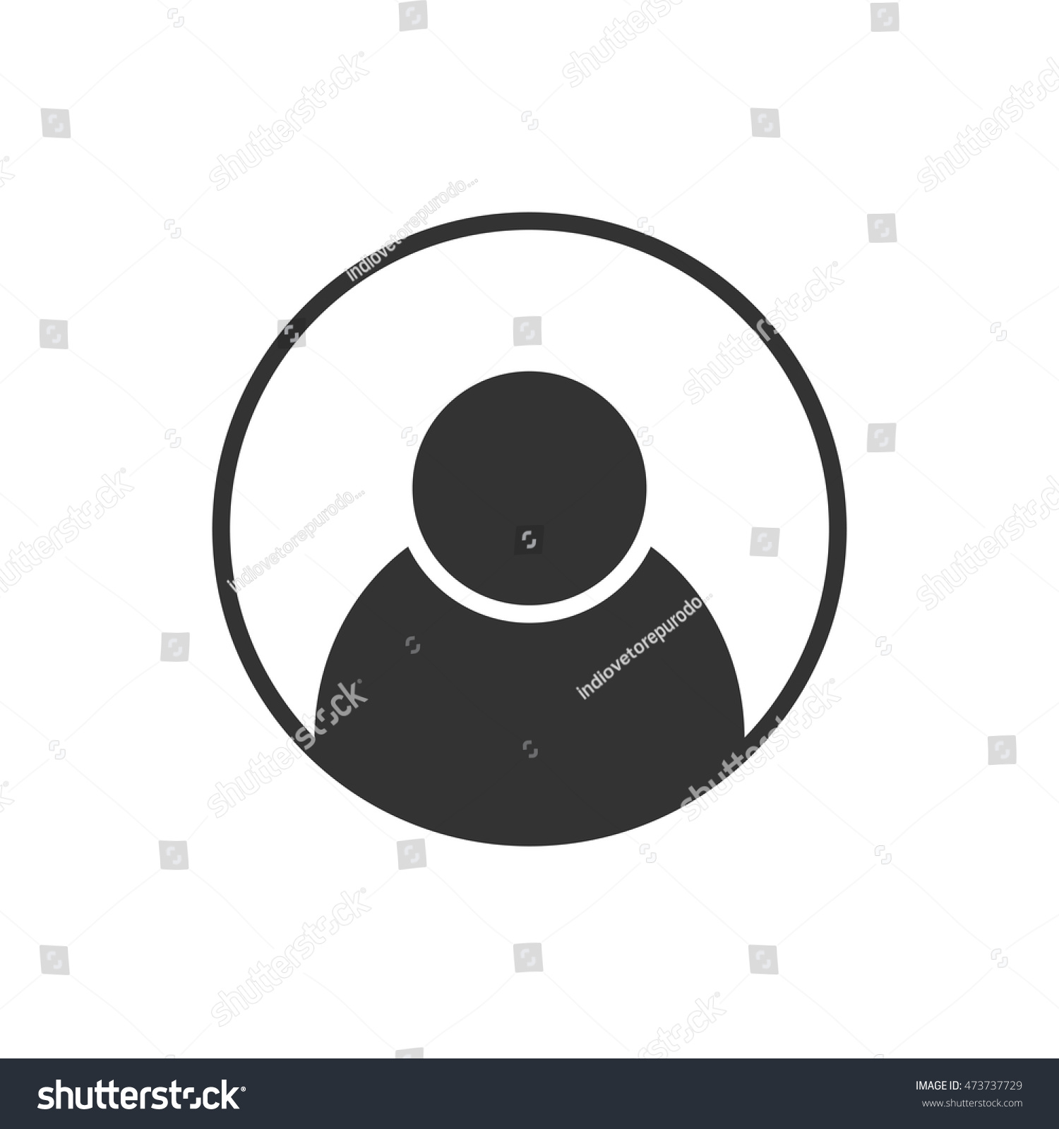 User Account Profile Icon: vector de stock (libre de regalías ...