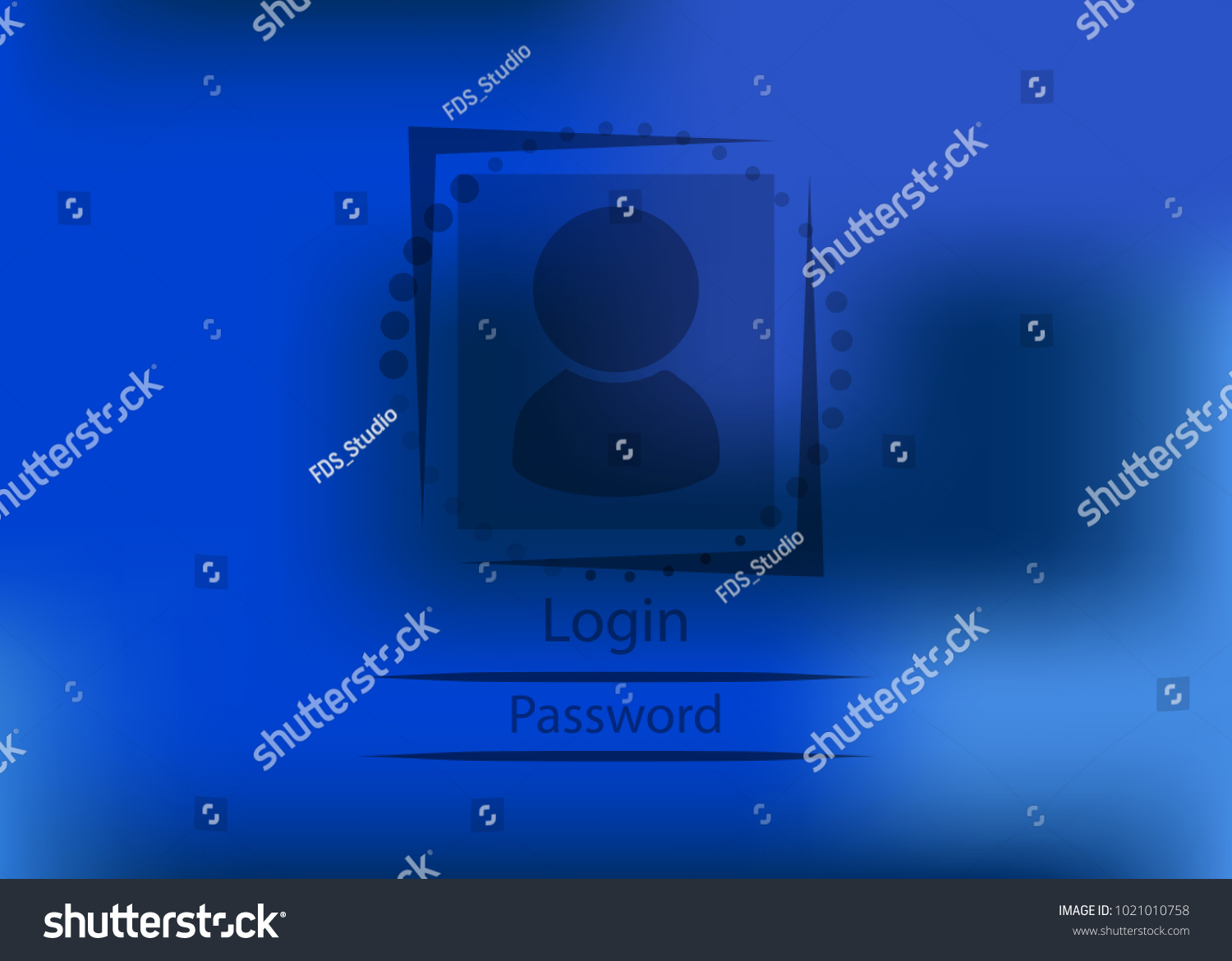 User Authorization Window System Login Page Stock Vector (Royalty Free ...
