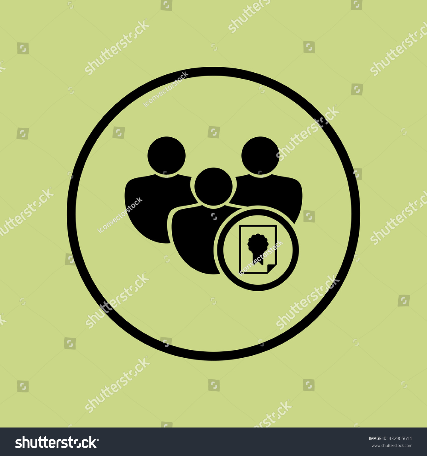 User Certificate Icon Stock Vector (Royalty Free) 432905614 | Shutterstock