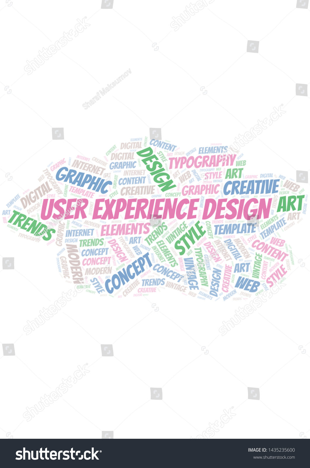 User Experience Design Word Cloud Wordcloud Stock Vector (Royalty Free ...