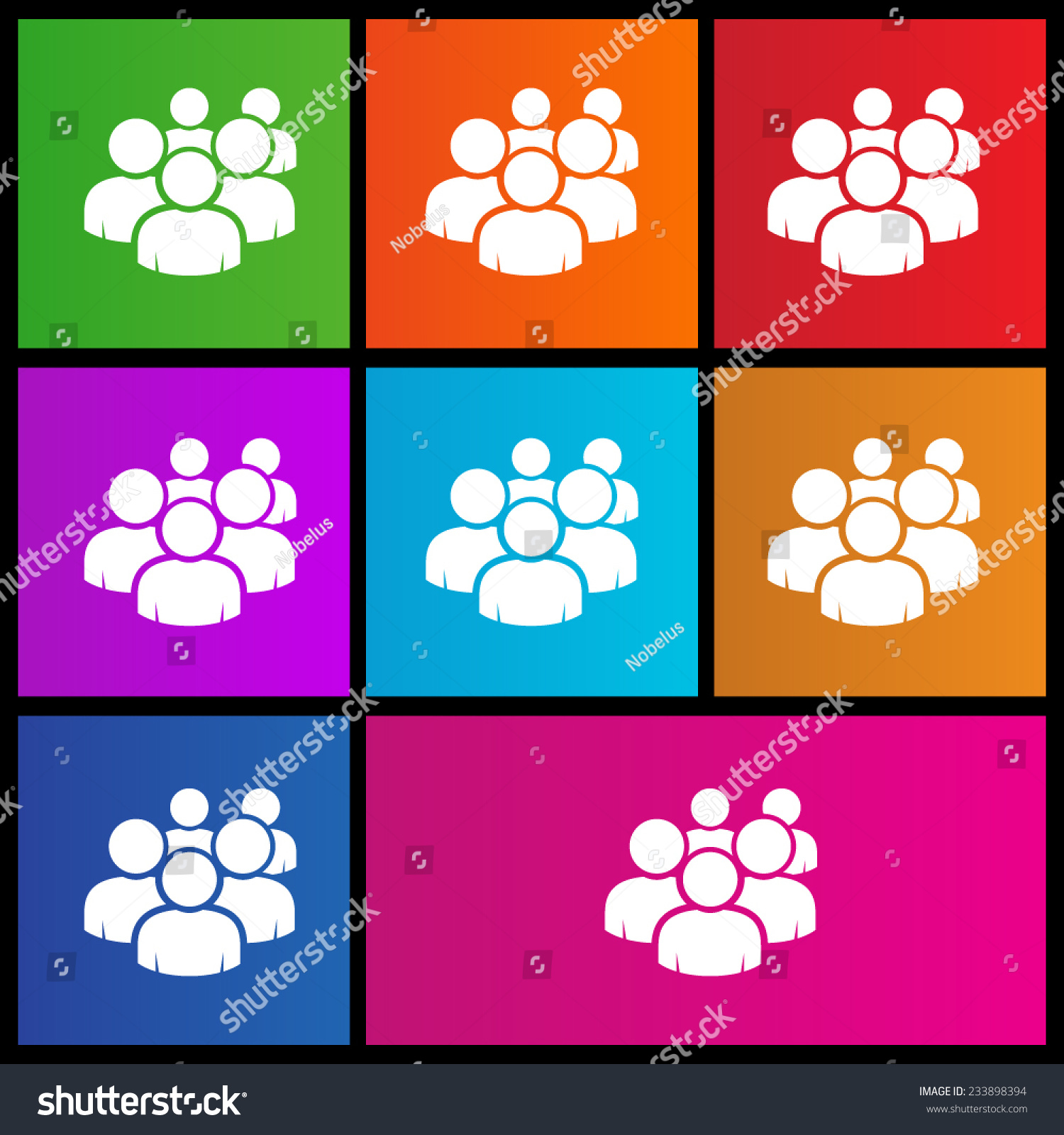 User Group Network Icon Metro Style Stock Vector (Royalty Free ...