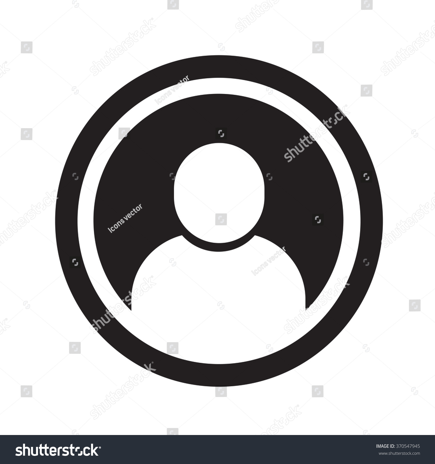 User Icon Illustration Design Stock Vector (Royalty Free) 370547945 ...
