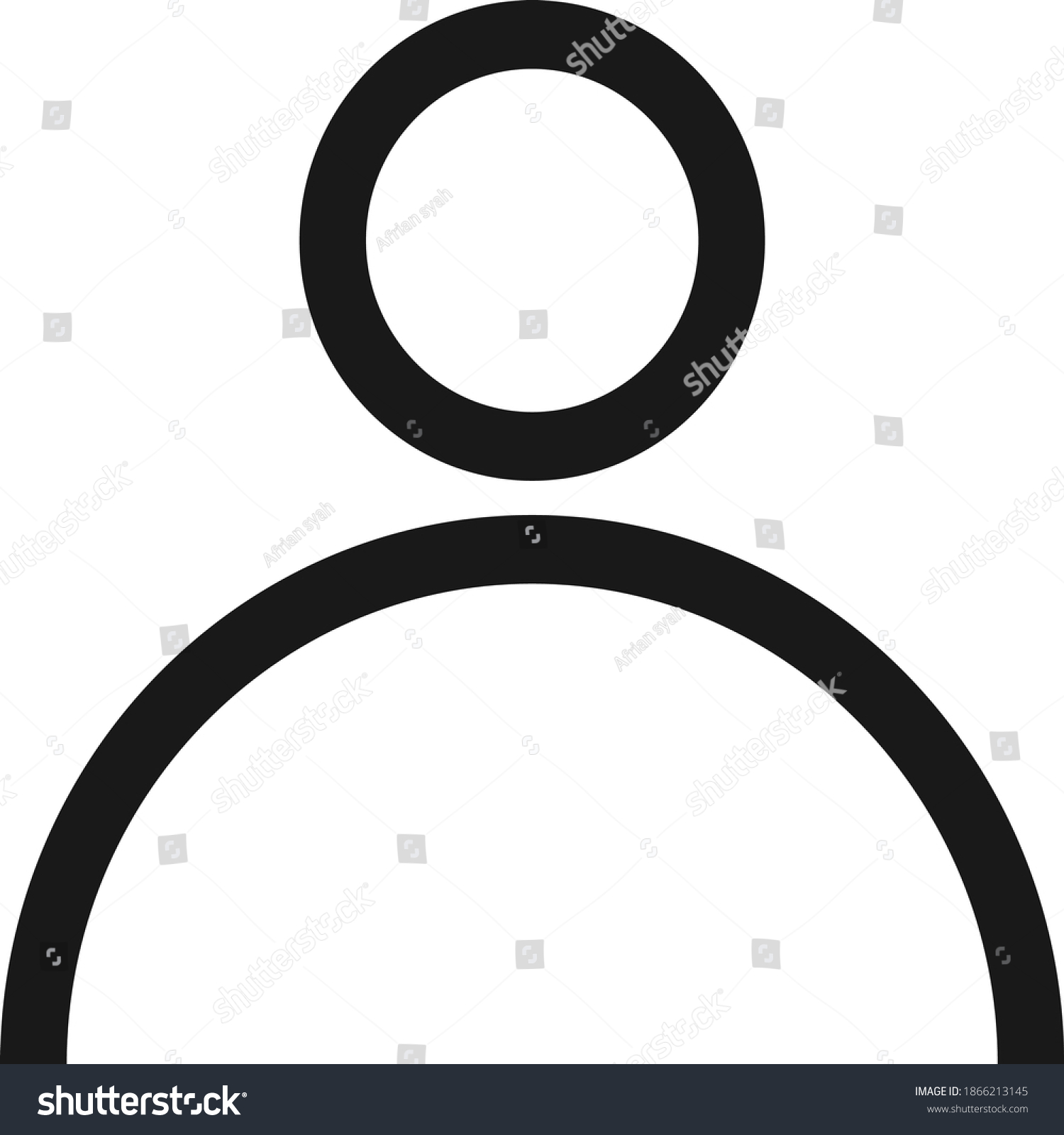 User Icon Logo Illustrator Stock Vector (Royalty Free) 1866213145 ...